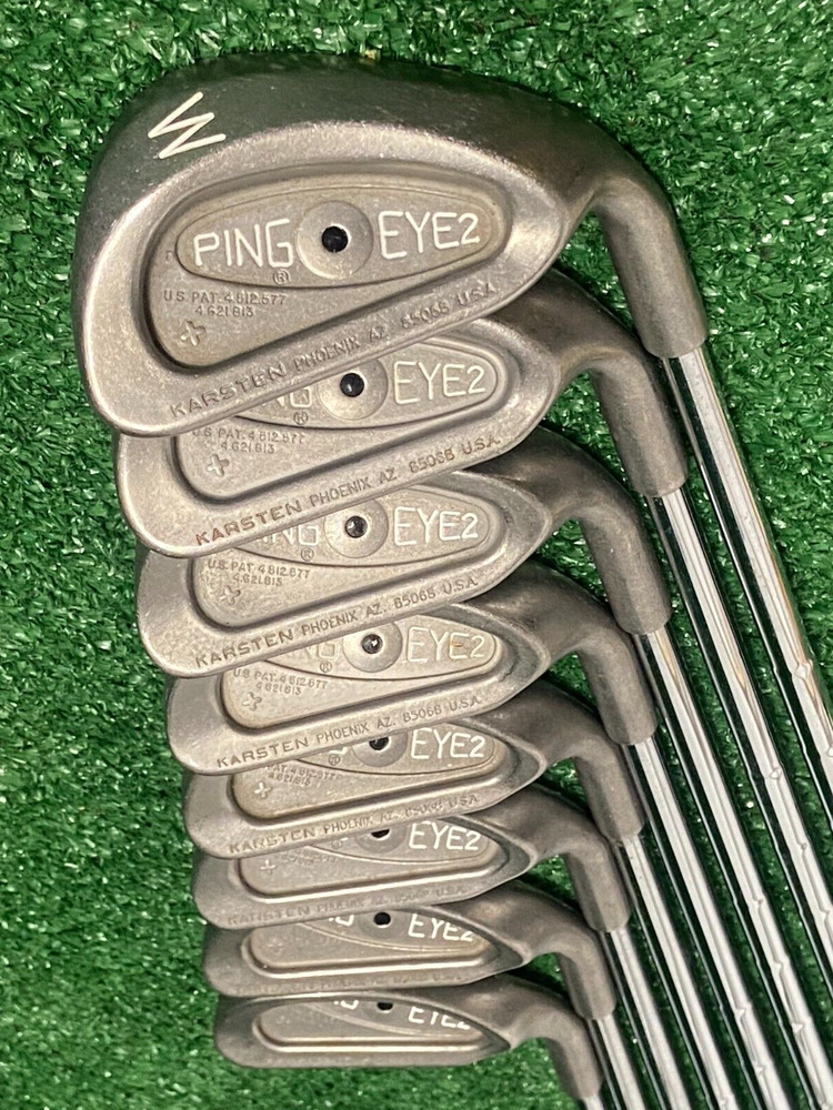 Ping Eye 2 PLUS Iron Set 3-PW Black Dot RH KT-M Stiff Steel 5i/38" New Grips | SidelineSwap