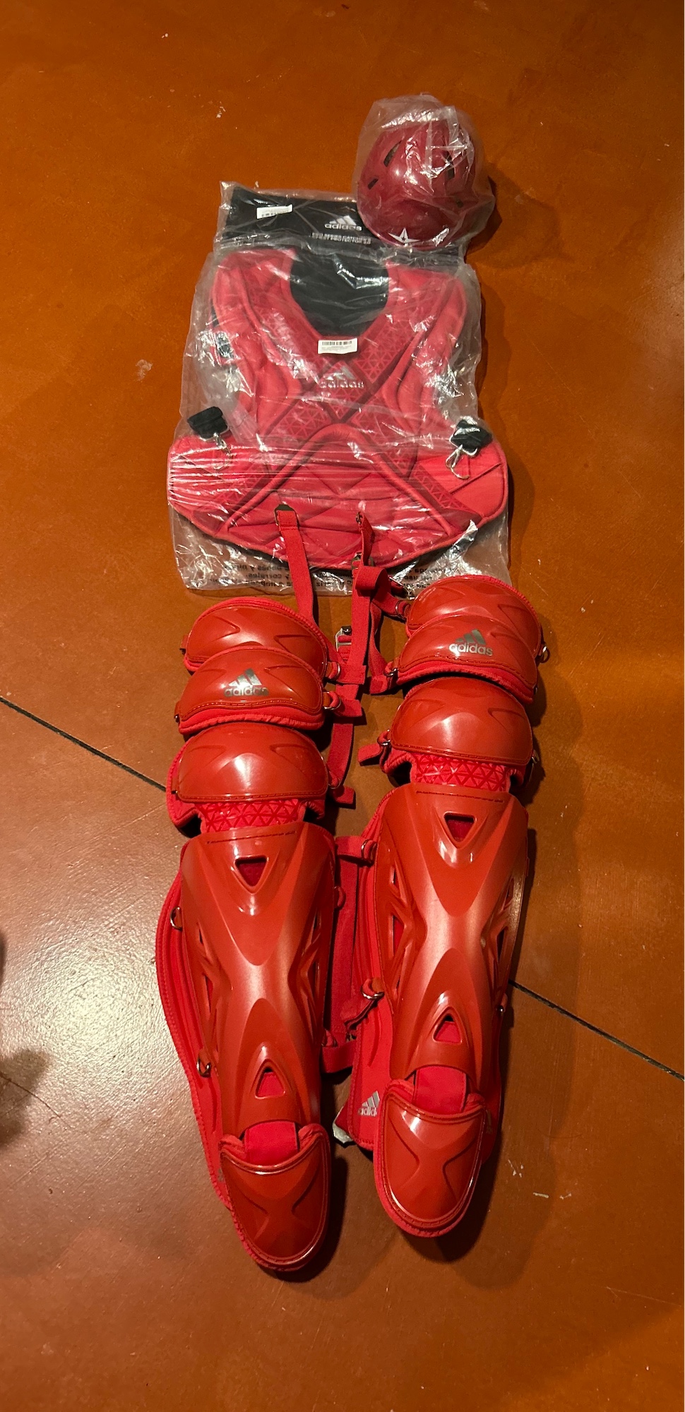 Adidas pro series 2.0 catchers gear with Allstar skull cap | SidelineSwap