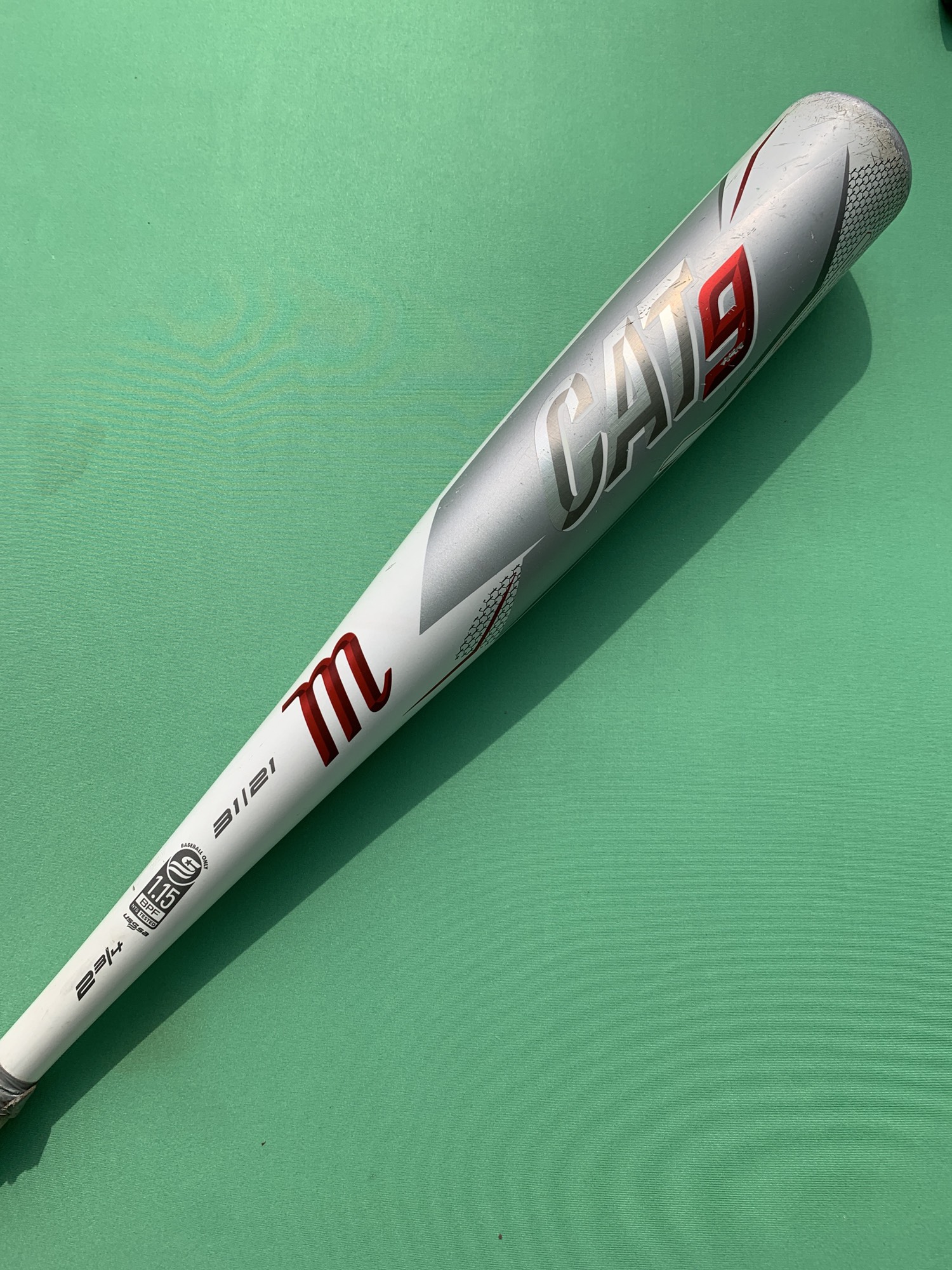 Used USSSA Certified Marucci CAT 9 (31") Alloy Baseball Bat - 21OZ (-10 ...
