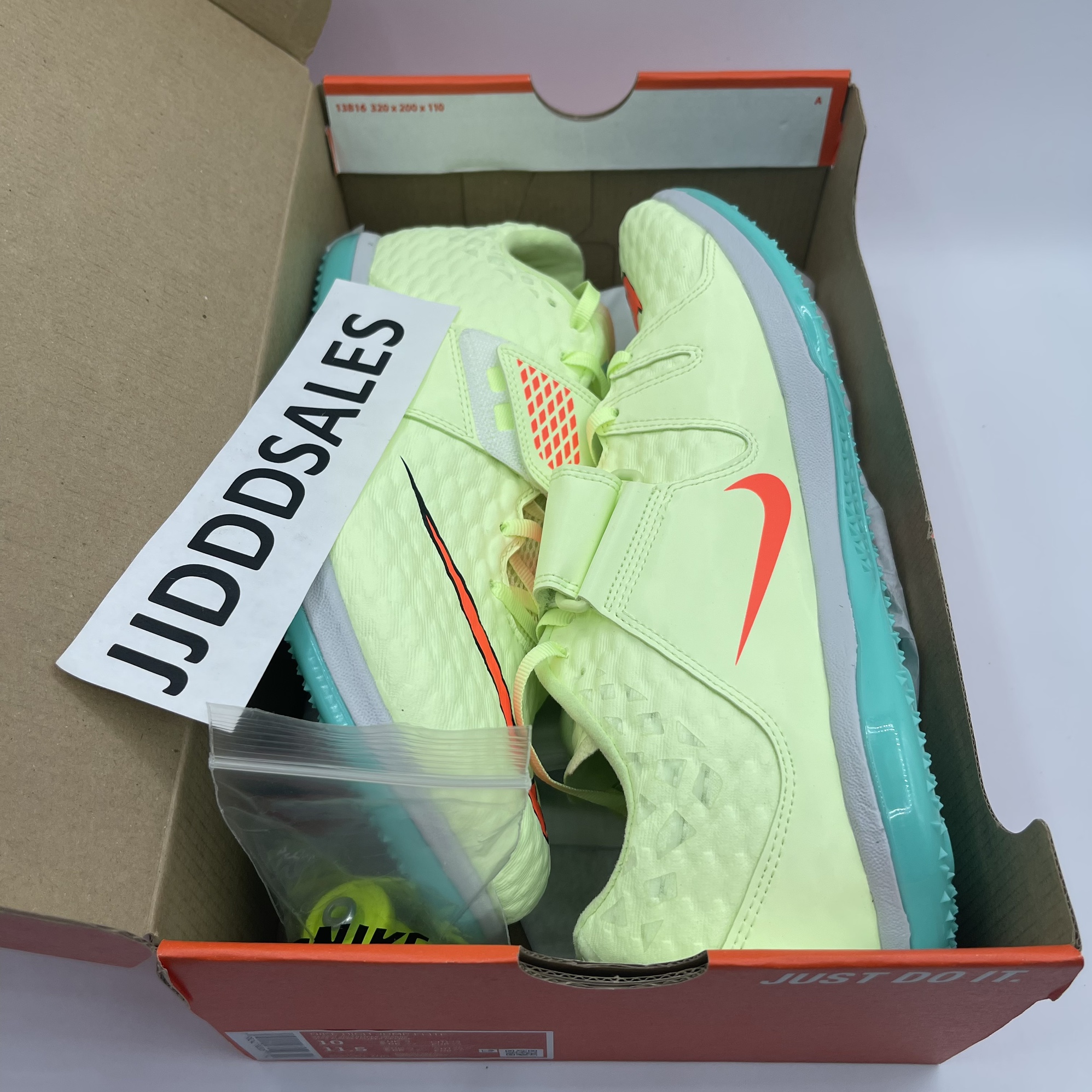 Nike Zoom High Jump Elite Track Cleats Barely Volt 806561-700 Men’s ...