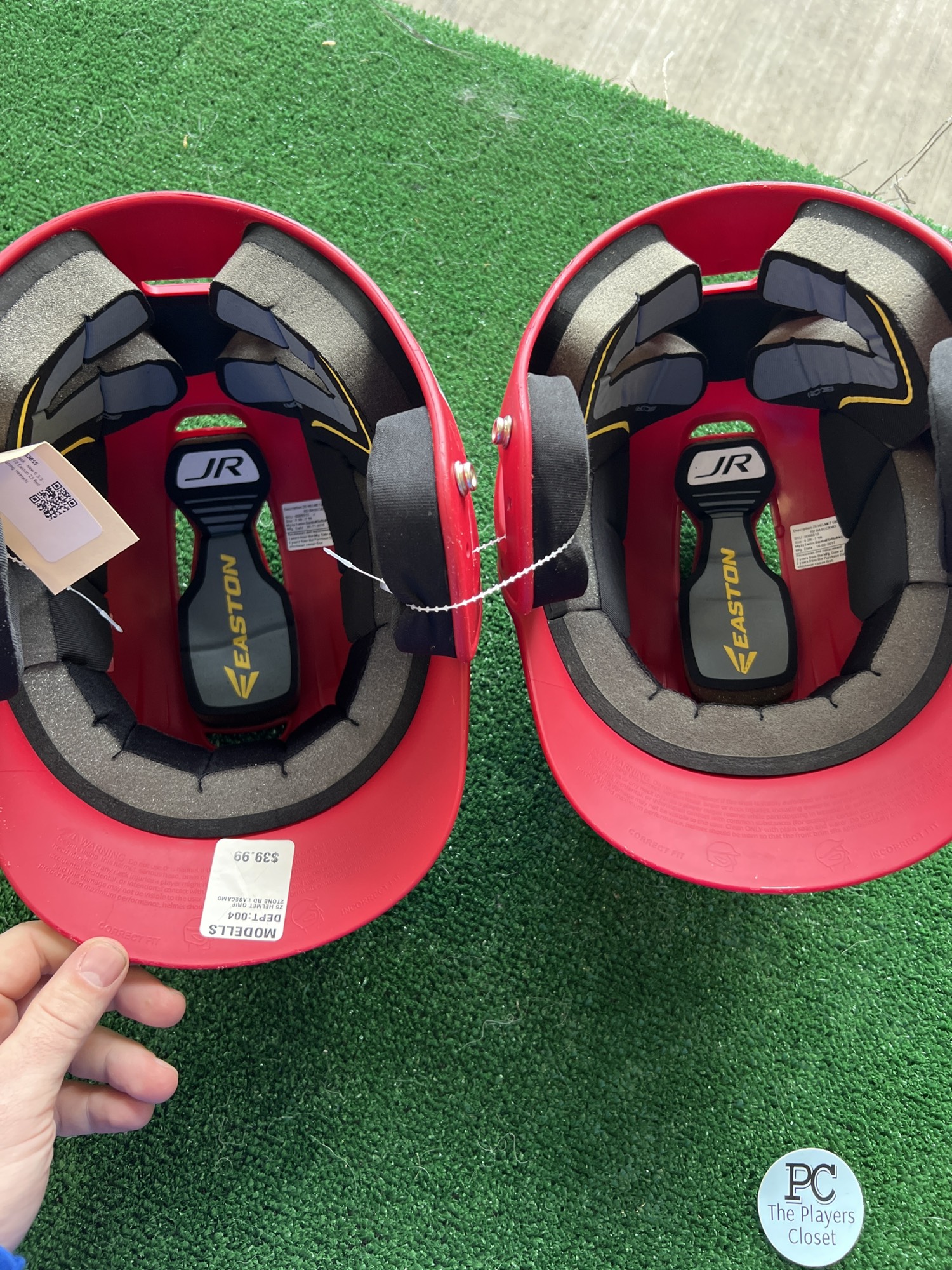 2 Pack - New 6 3/8 - 7 1/8 Easton Z5 Red Batting Helmets | SidelineSwap