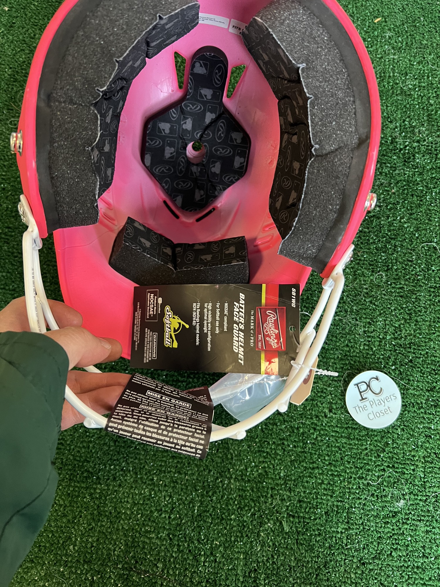 New 6 1/2 - 7 1/2 Rawlings Pink Batting Helmet | SidelineSwap