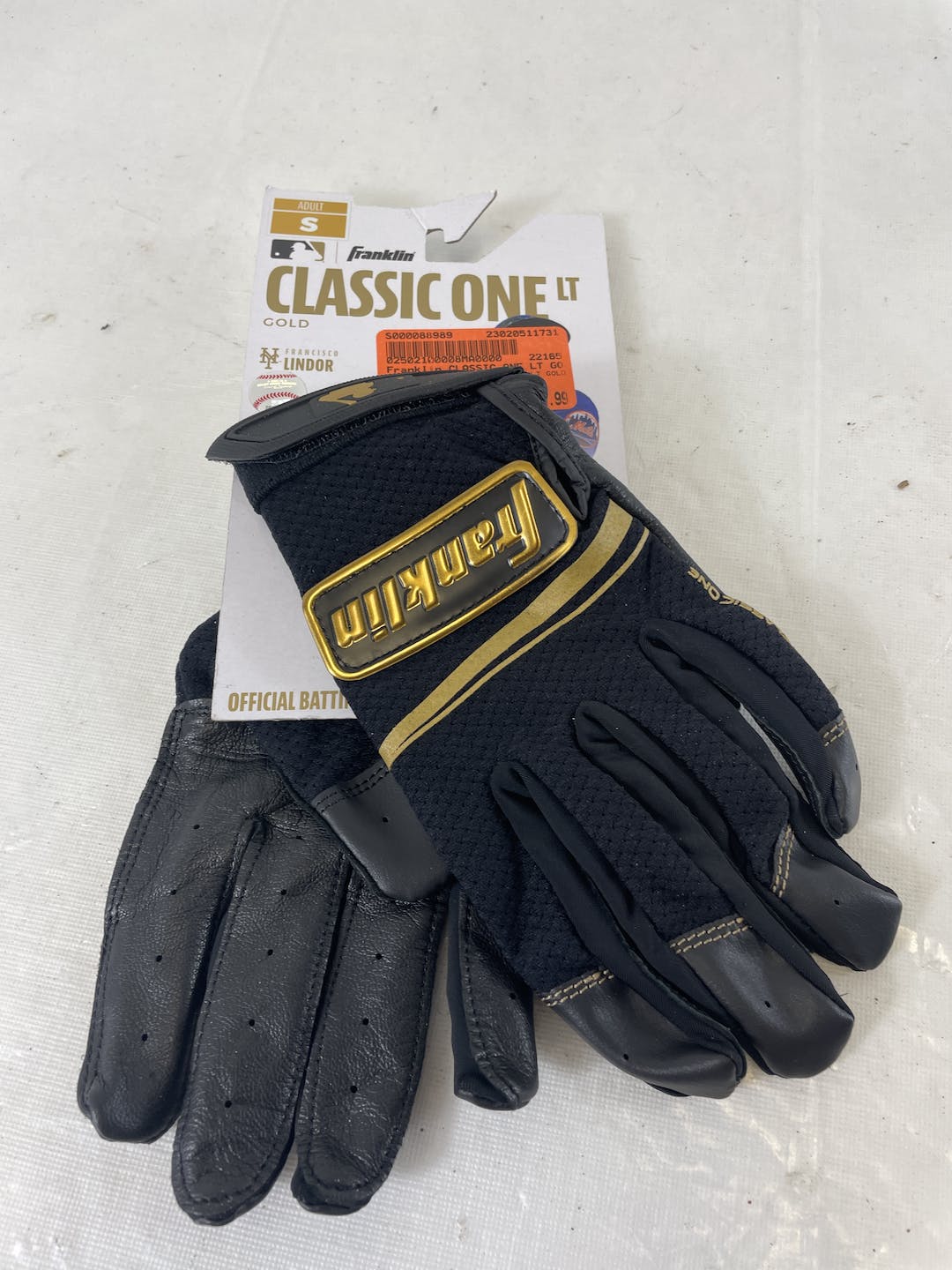 New Franklin Classic One Lt Gold Adult Sm Batting Gloves | SidelineSwap