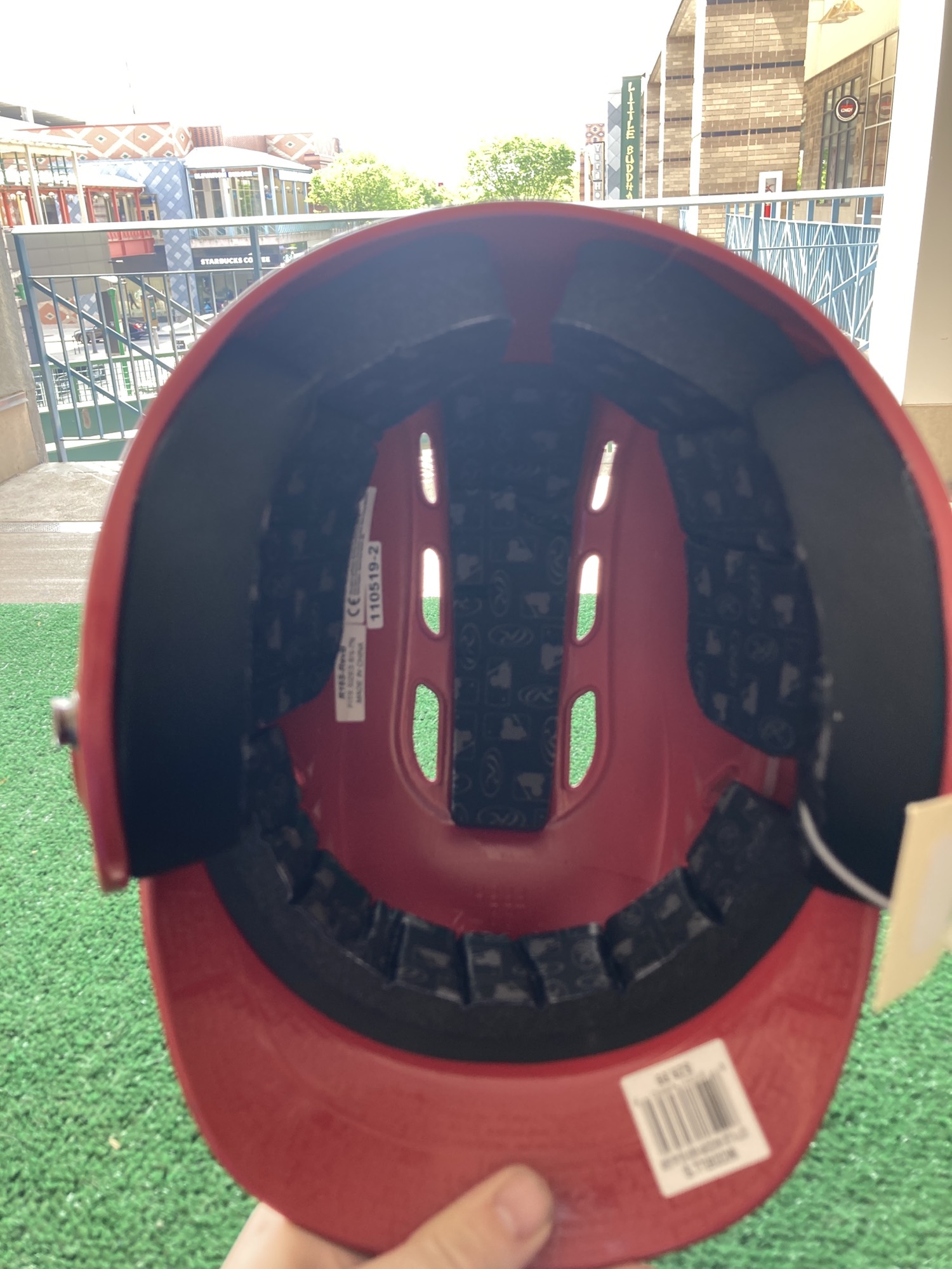 New 6 3/8 - 7 1/8 Rawlings Velo Red Batting Helmet | SidelineSwap