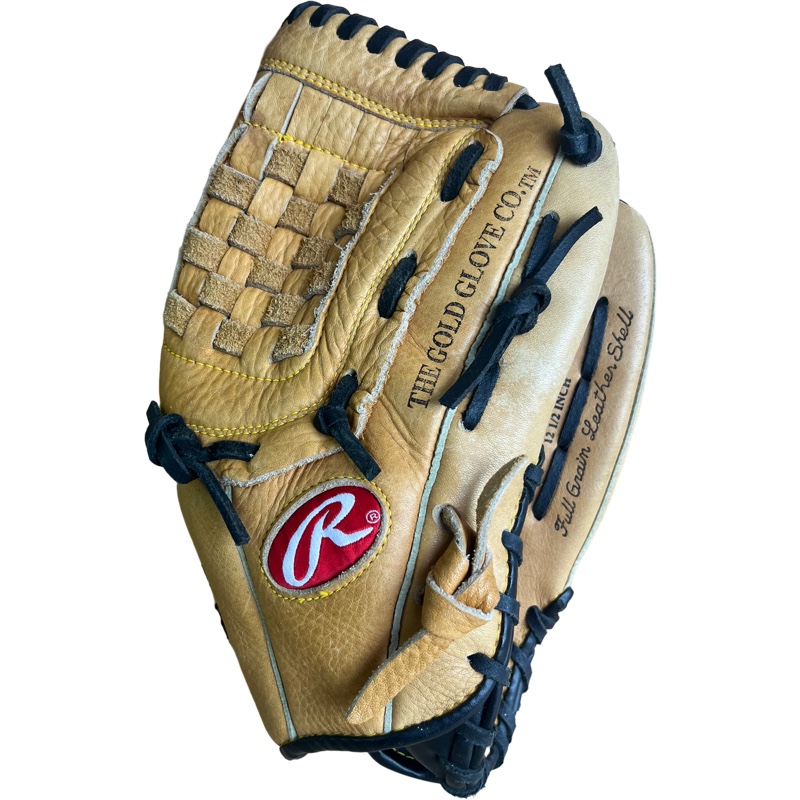 Rawlings Leather Baseball Softball Glove RBG 36 TT 12 1/2" Brown Tan ...