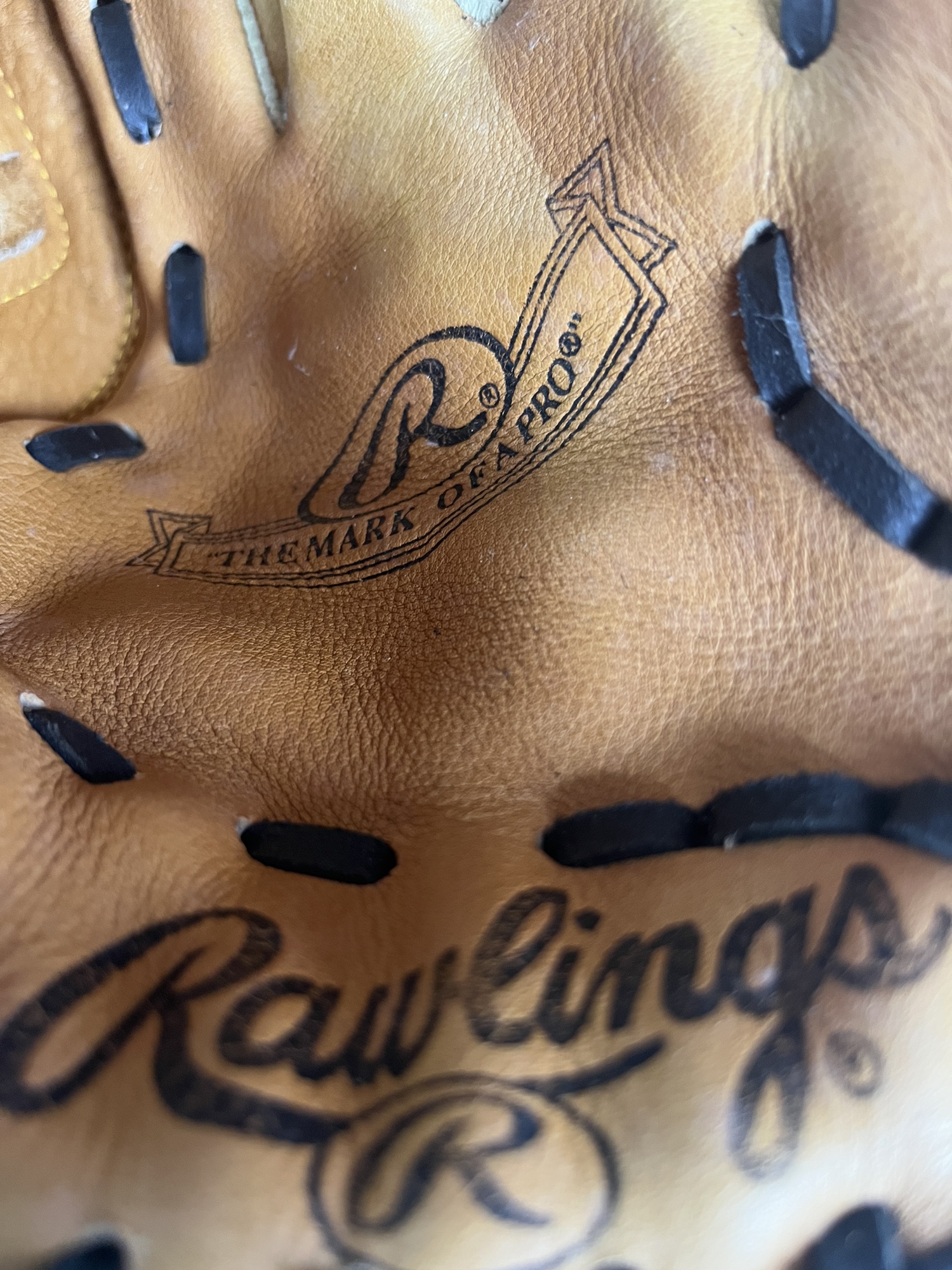 Rawlings Leather Baseball Softball Glove RBG 36 TT 12 1/2" Brown Tan ...