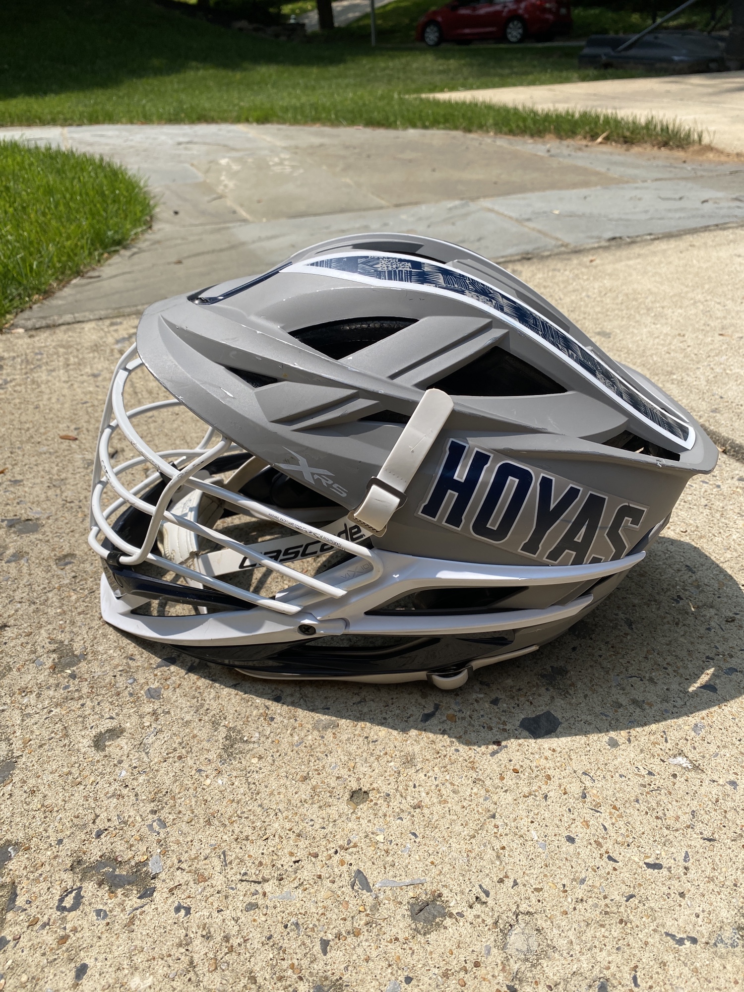 Georgetown Game Worn Cascade XRS Helmet | SidelineSwap