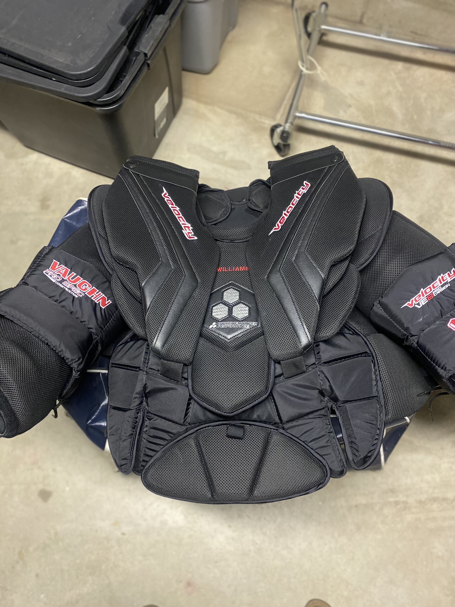 New Large Vaughn Pro Stock Chest Protector Slr | SidelineSwap