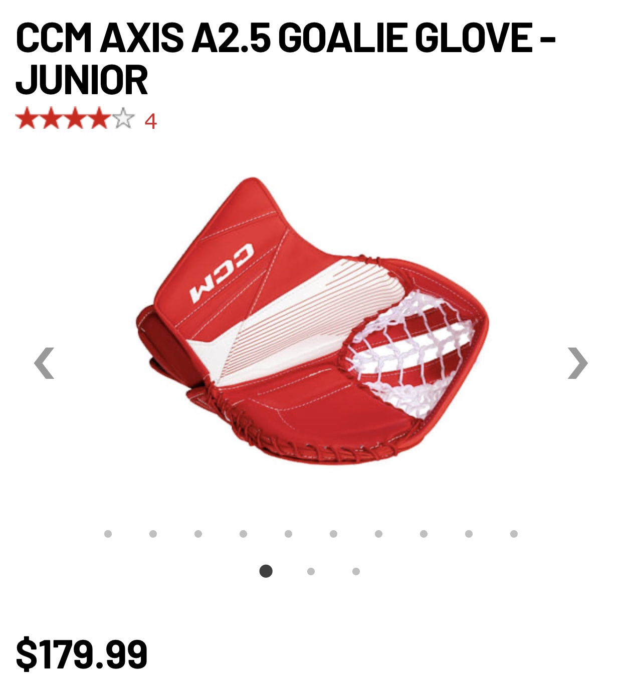 CCM Axis 2.5 Goalie Glove and Blocker | SidelineSwap