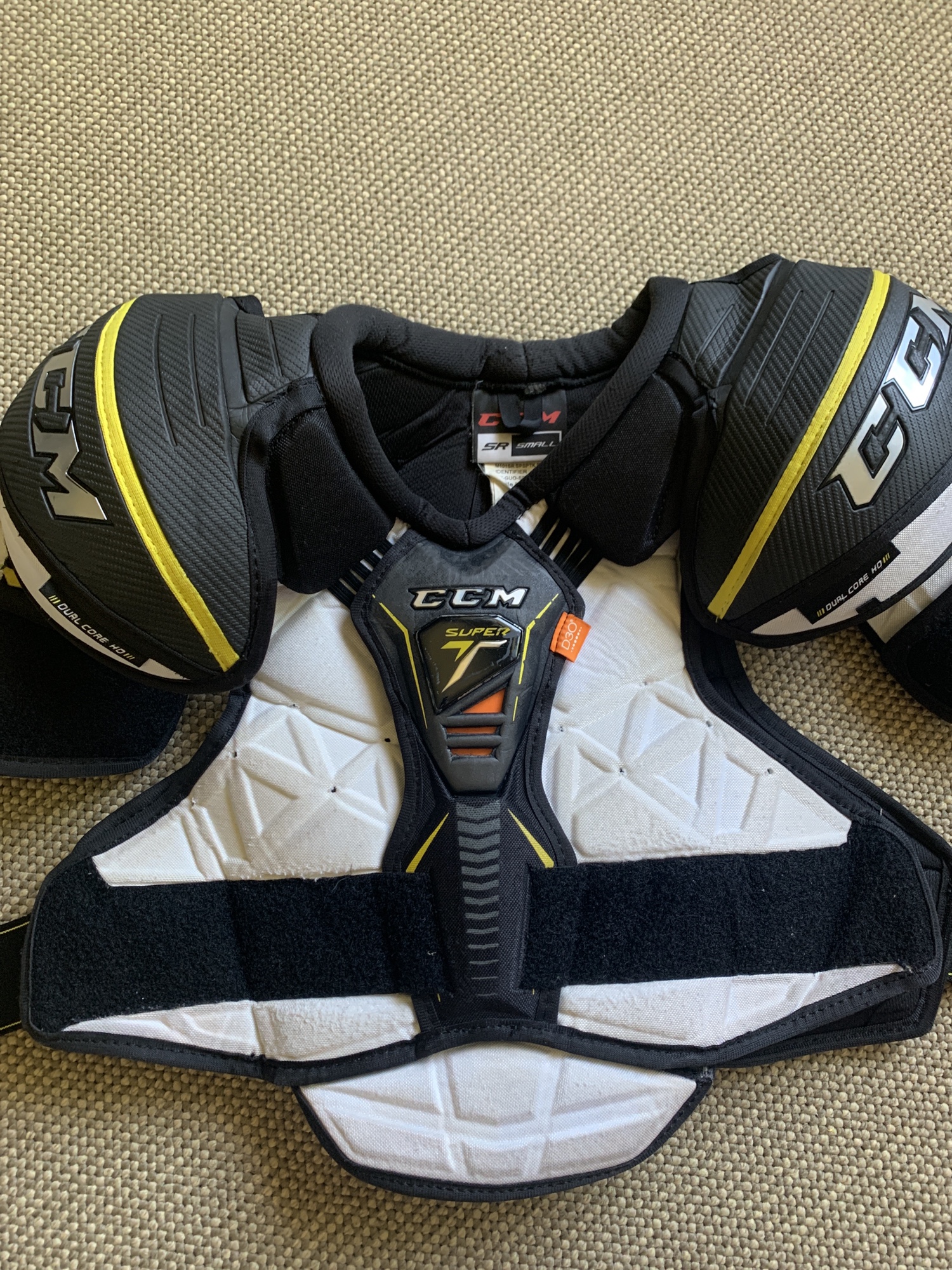 CCM Super Tacks SR Small Shoulder Pads W/ D30 Foam | SidelineSwap