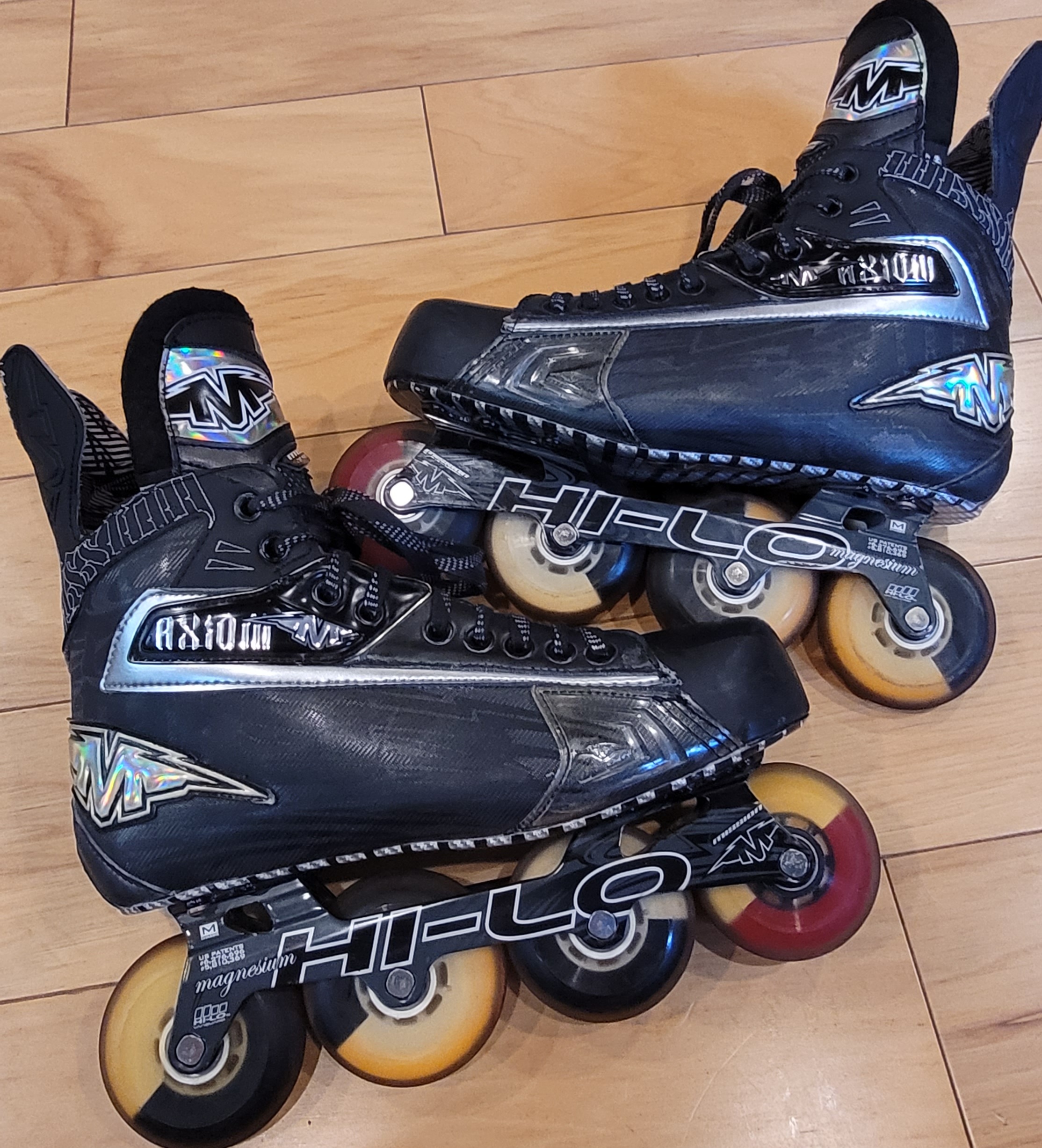 Mission Axiom T9 Size 9.5D Inline Roller Hockey Skates | SidelineSwap