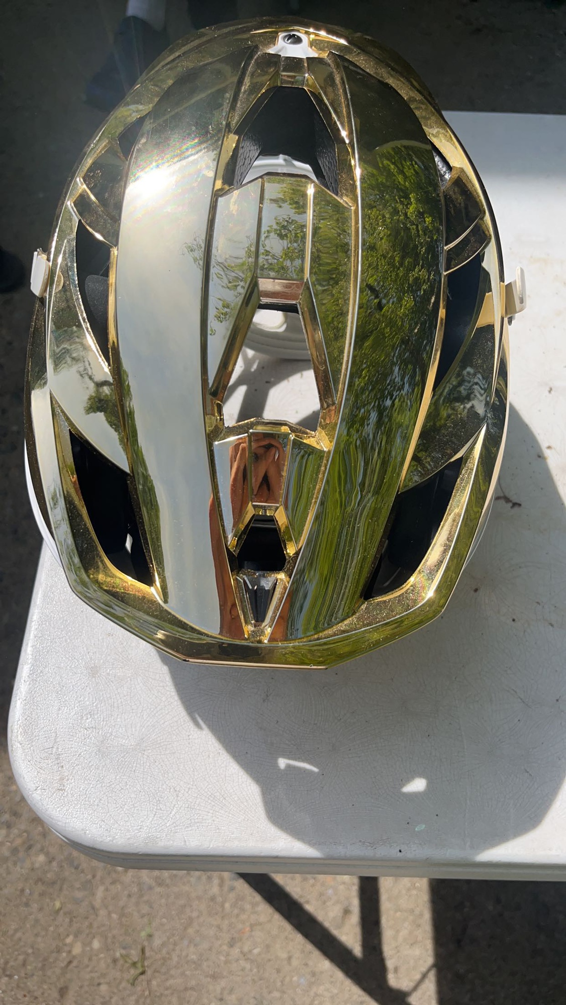 Chrome gold Xrs adult lacrosse helmet | SidelineSwap