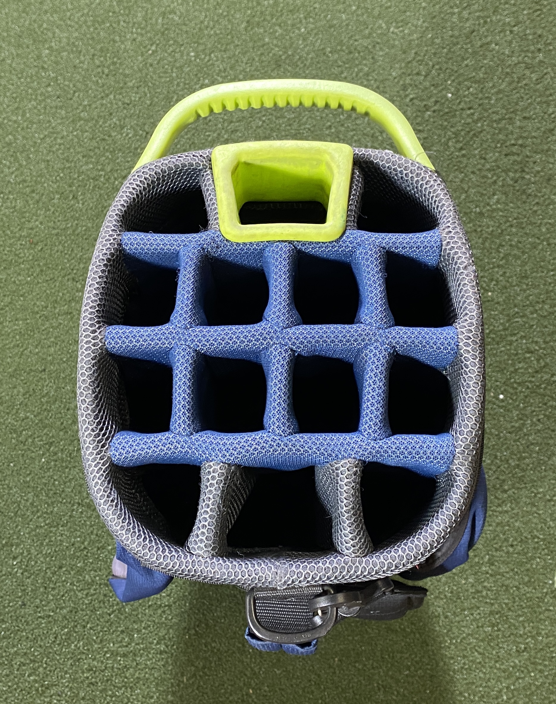 Ping Traverse Cart Bag Blue Green Grey 14-Way Divide Single Strap Golf ...