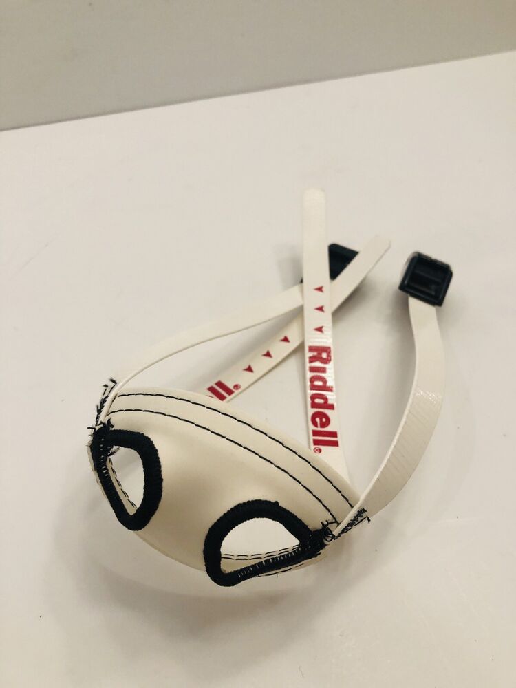 NEW WHITE SMALL SIZE RIDDELL CAM LOC CHINSTRAP. FITS ALL RIDDELL ...