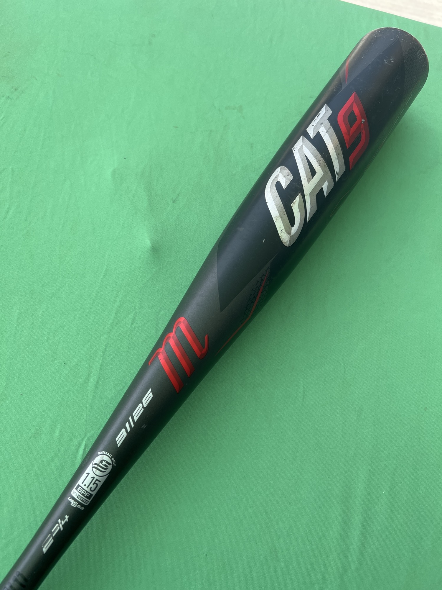 Used USSSA Certified Marucci CAT 9 Alloy Bat -5 26OZ 31" | SidelineSwap