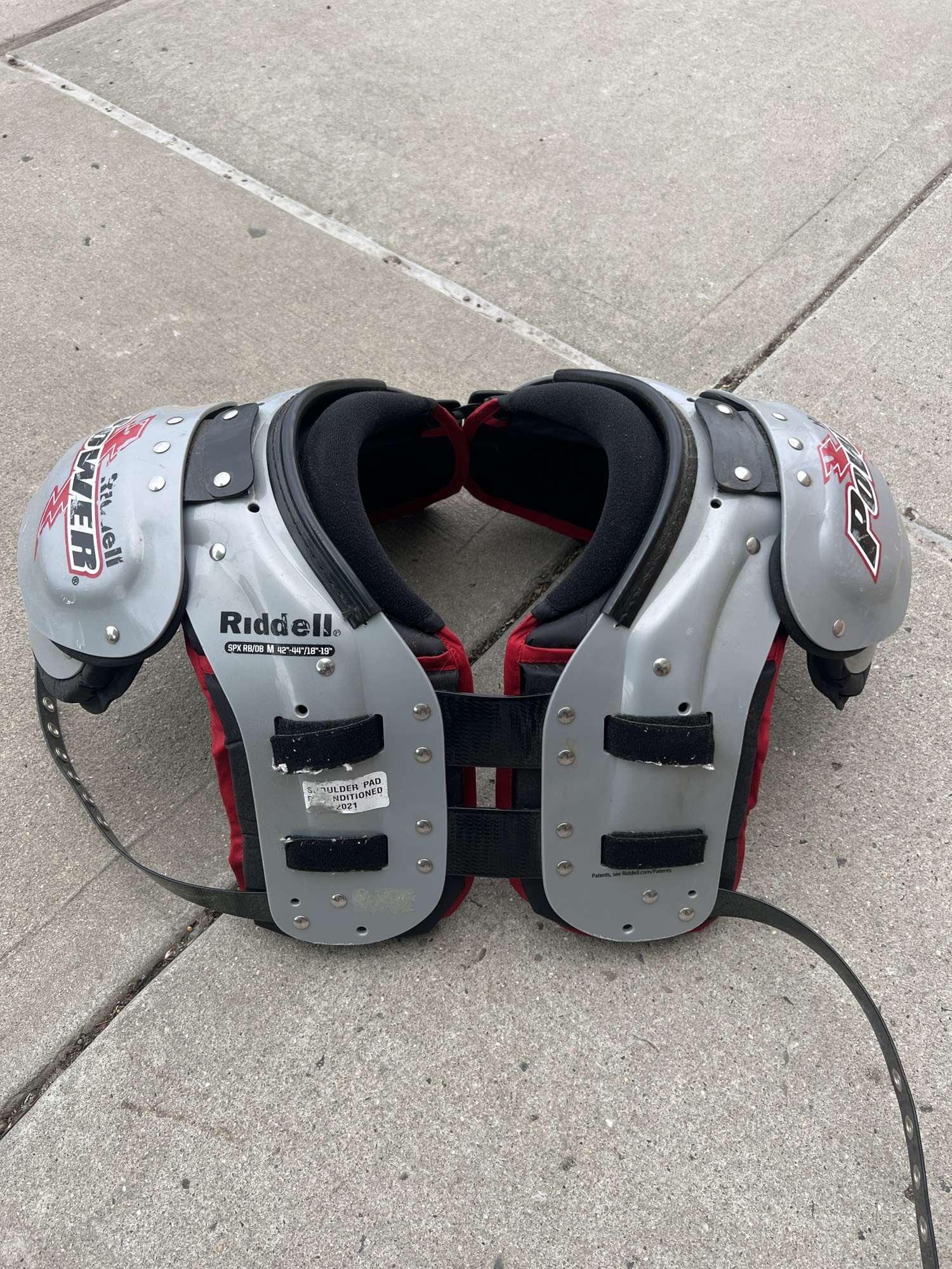 Used Medium Riddell Power SPX Shoulder Pads | SidelineSwap