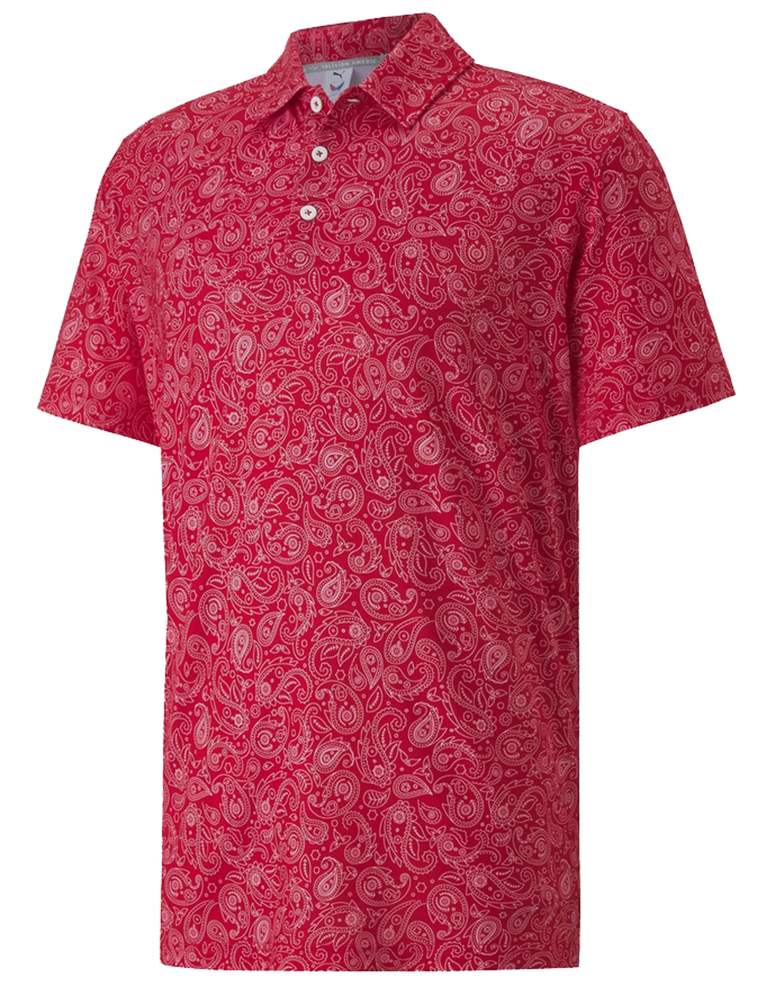 NEW Puma Volition Bandana Ski Patrol-Bright White Golf Polo/Shirt Men's ...