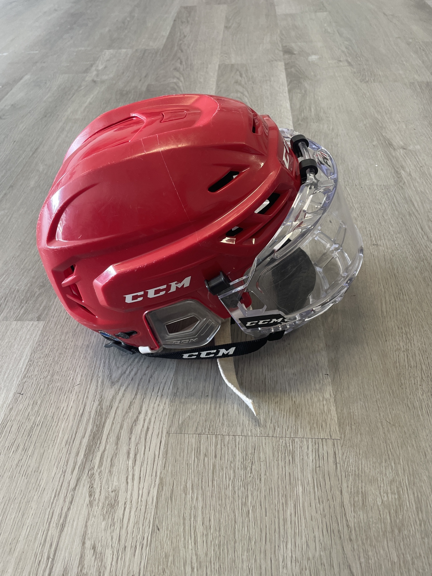 Used Medium CCM Tacks 310 Helmet With Fishbowl | SidelineSwap