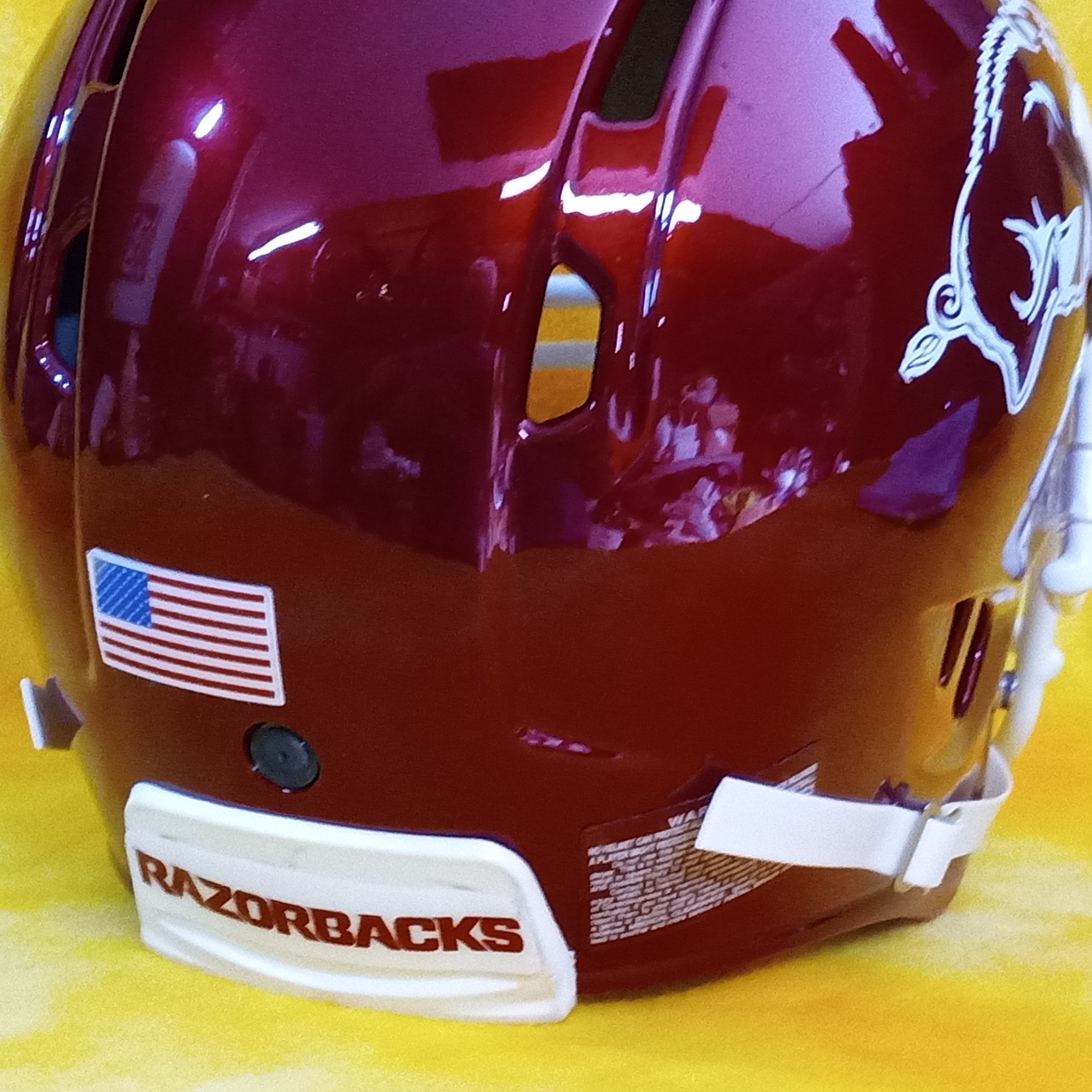 Arkansas Razorbacks throw-back super custom fullsize football helmet ...