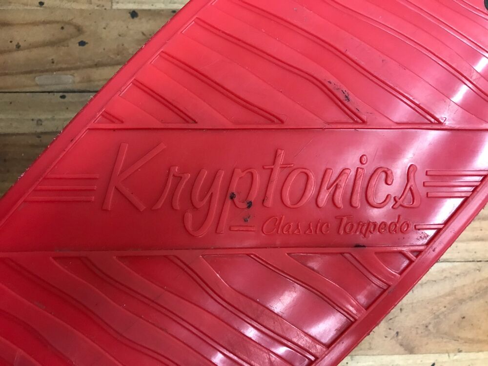 Kryptonics Classic Torpedo Red Plastic Retro 70s-Style Skateboard ...
