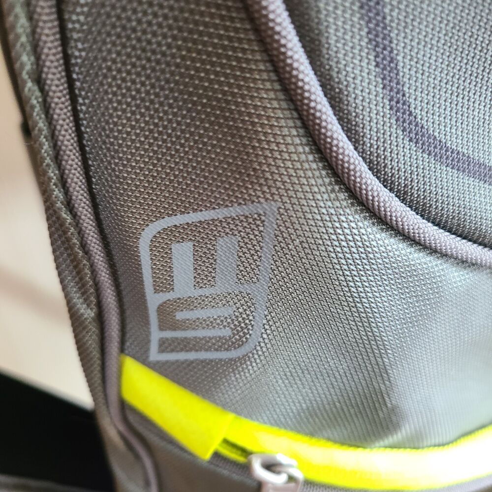 Nike M9 Golf Cart Bag Gray / Volt Green 14-Way Divider Strap-Thru ...