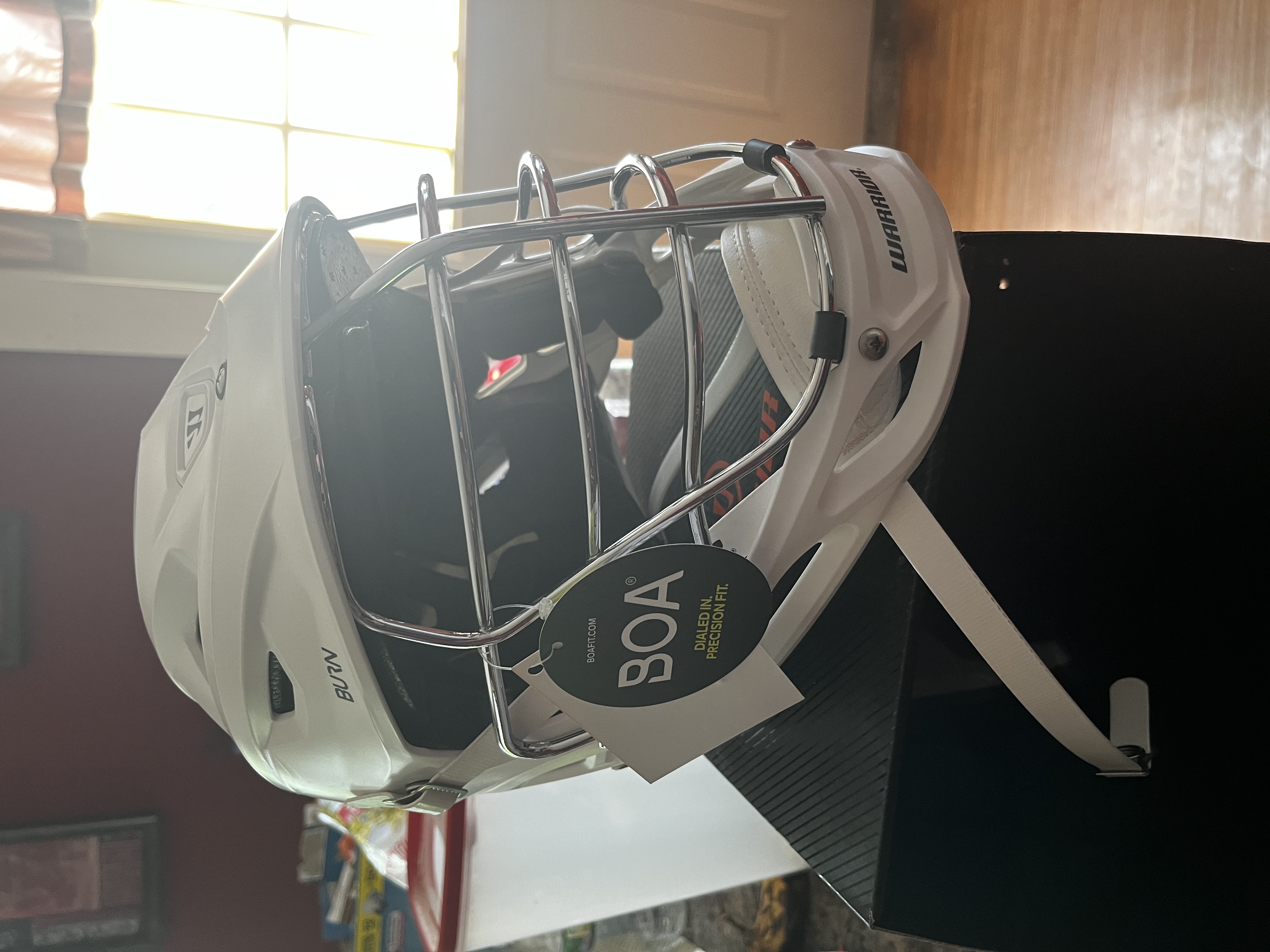 New ADULT Size Warrior Burn Helmet w/ Chrome Mask | SidelineSwap