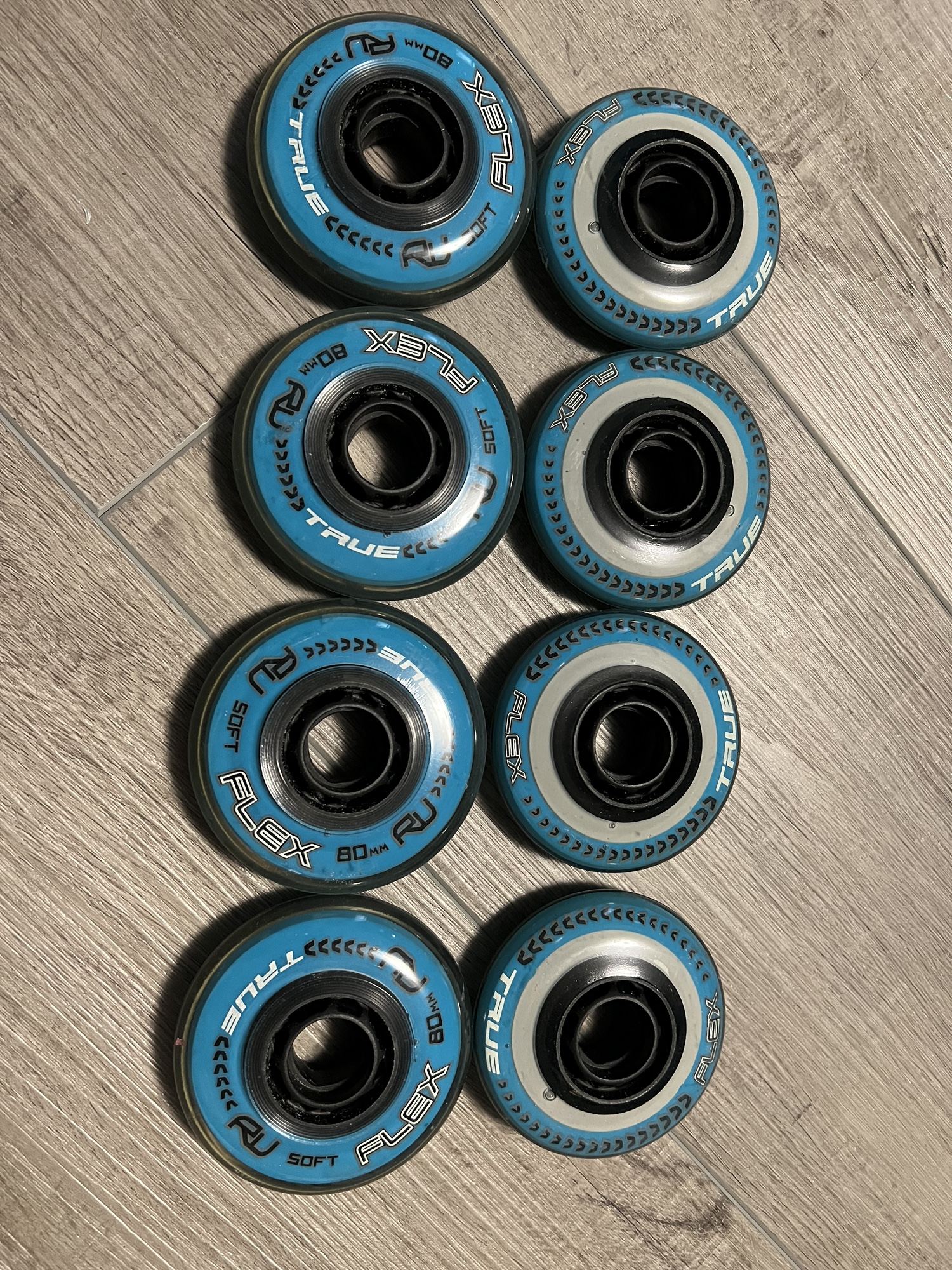 Revision Flex Inline hockey wheels (soft) set of 8 | SidelineSwap