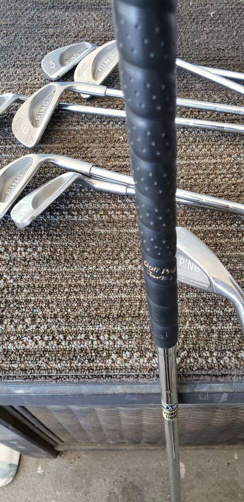 FULL SET OF 8 PING KARSTEN II BLACK DOT PHOENIX GOLF IRONS 3-PW REG ...