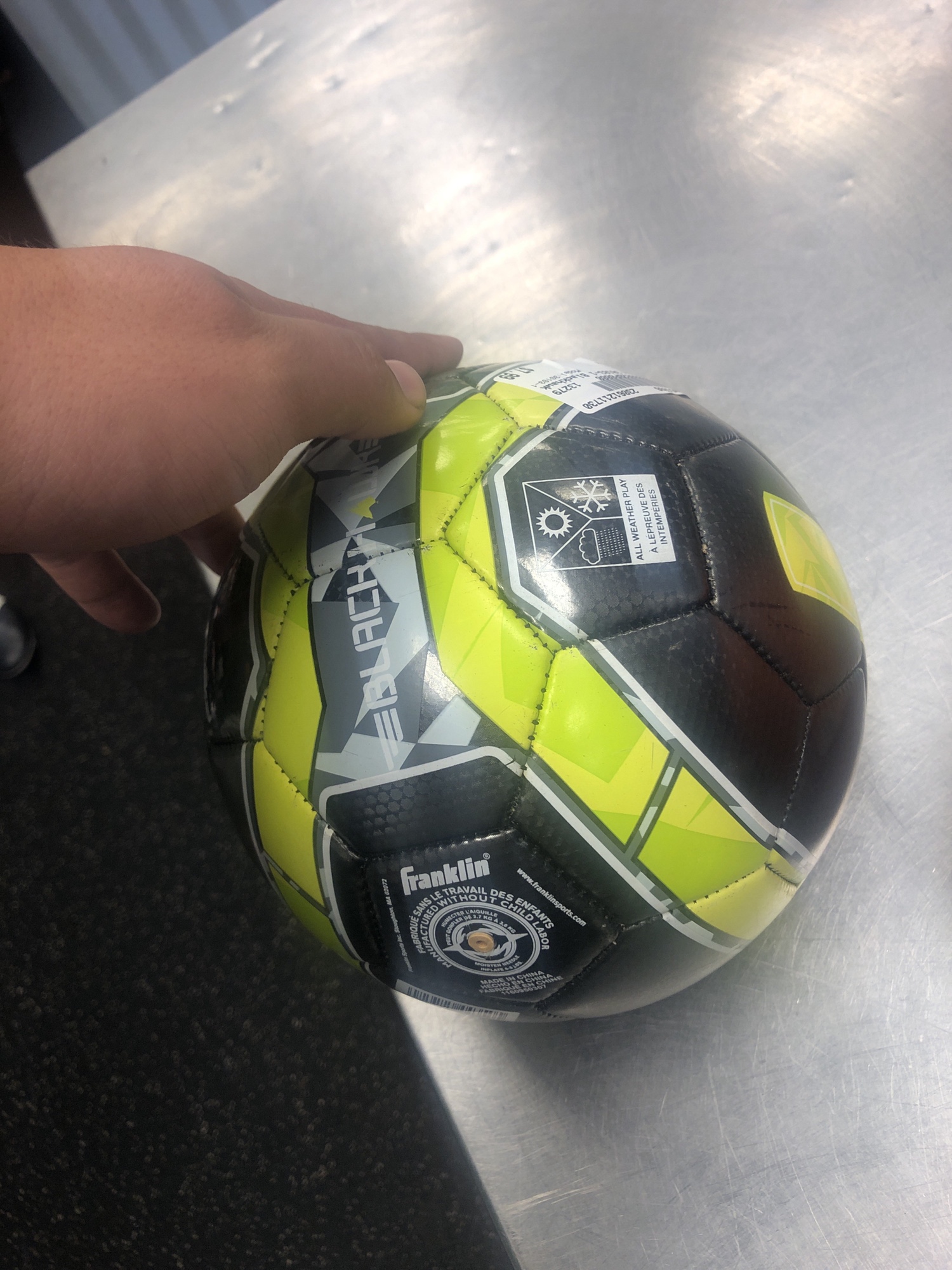 Franklin Used Black Soccer Ball | SidelineSwap