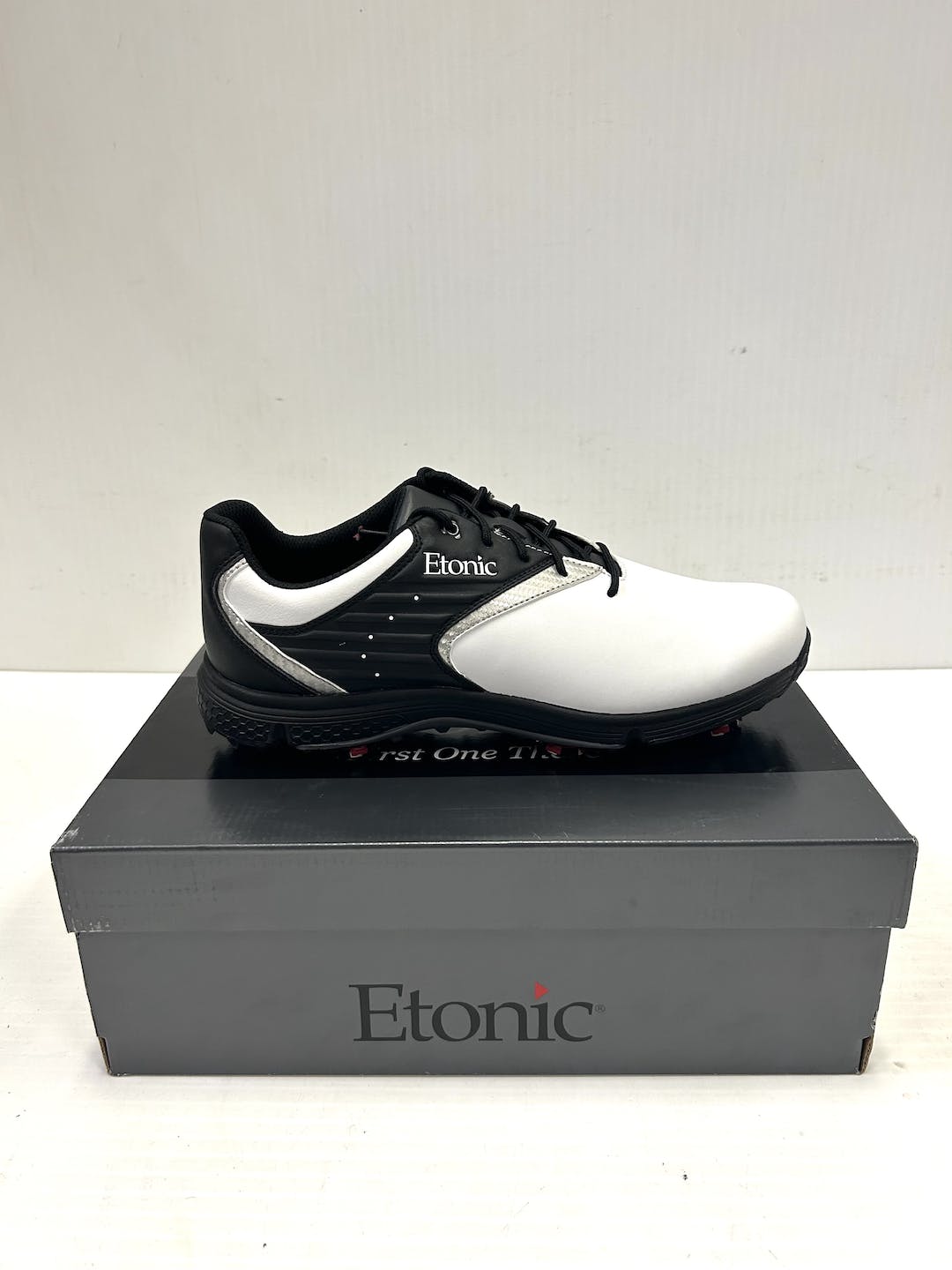 New Etonic Stabilite White Black Senior 13 Golf Shoes | SidelineSwap