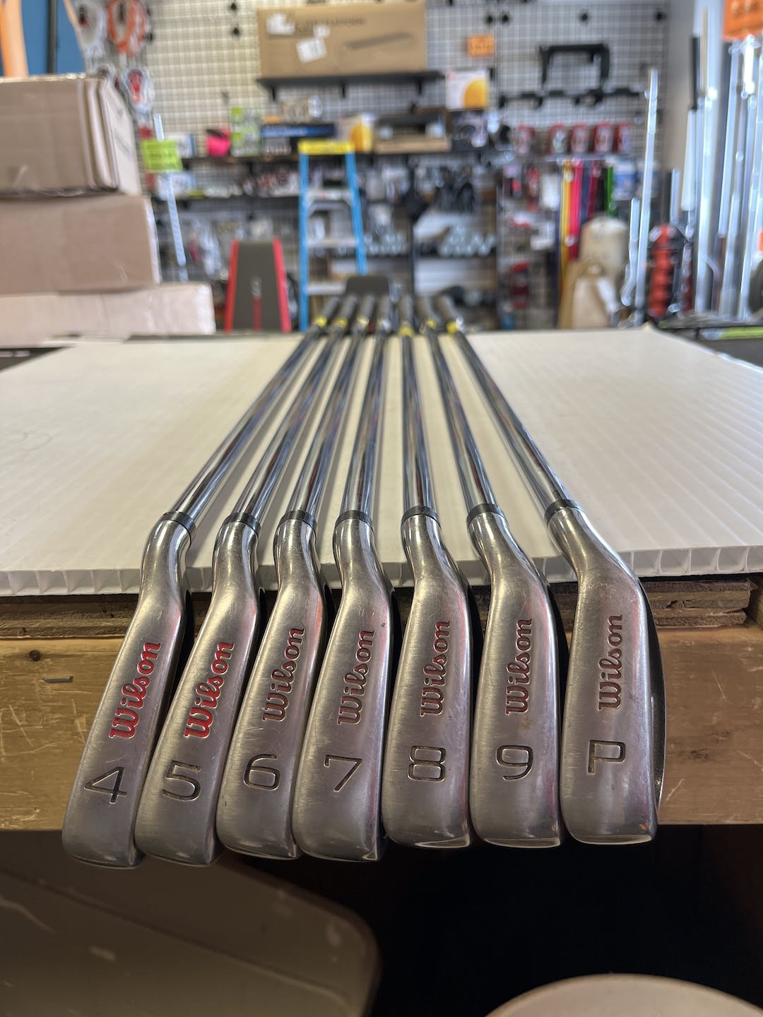 Used Wilson Wilson Staff Fat Shaft 4i-pw Regular Flex Steel Shaft Iron ...