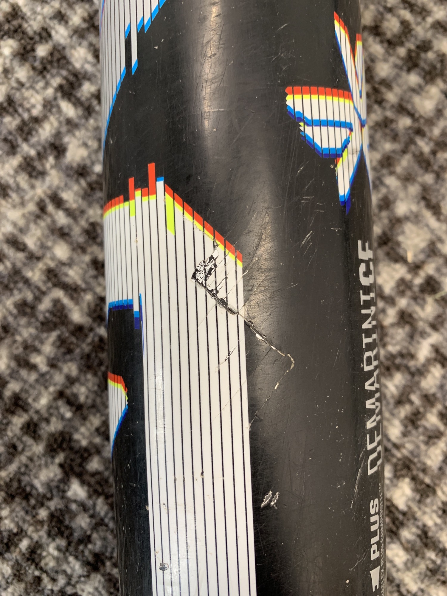 Used USSSA Certified 2021 DeMarini CF Glitch Composite Bat -8 23OZ 31 ...