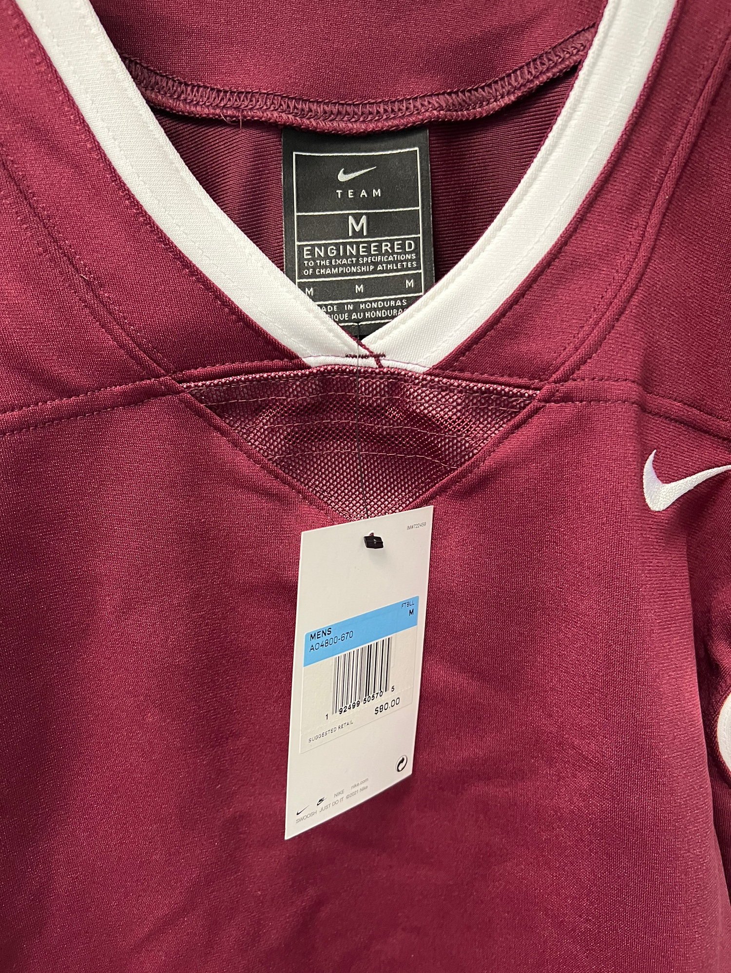 New Nike Vapor Untouchable Maroon Football Jersey | SidelineSwap