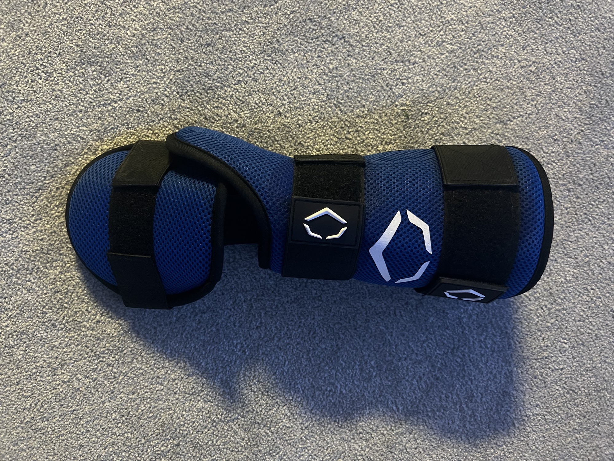 Brand New Evoshield leg/foot guard blue/black | SidelineSwap