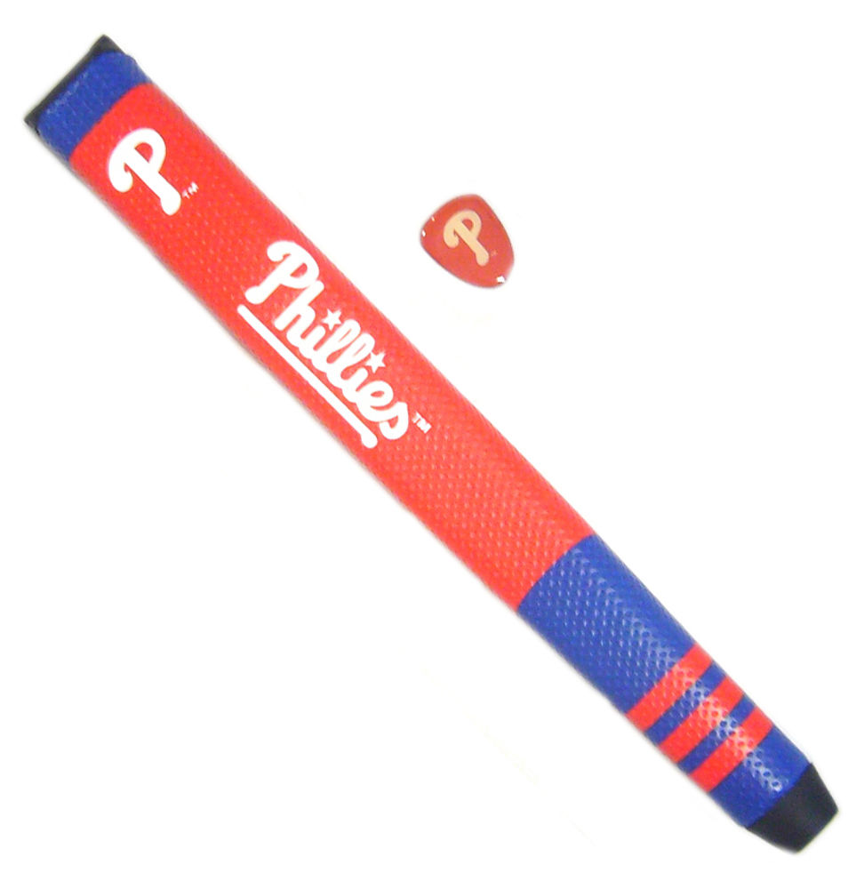 NEW Team Golf Philadelphia Phillies Red/Blue Jumbo Putter Grip w/Ball ...