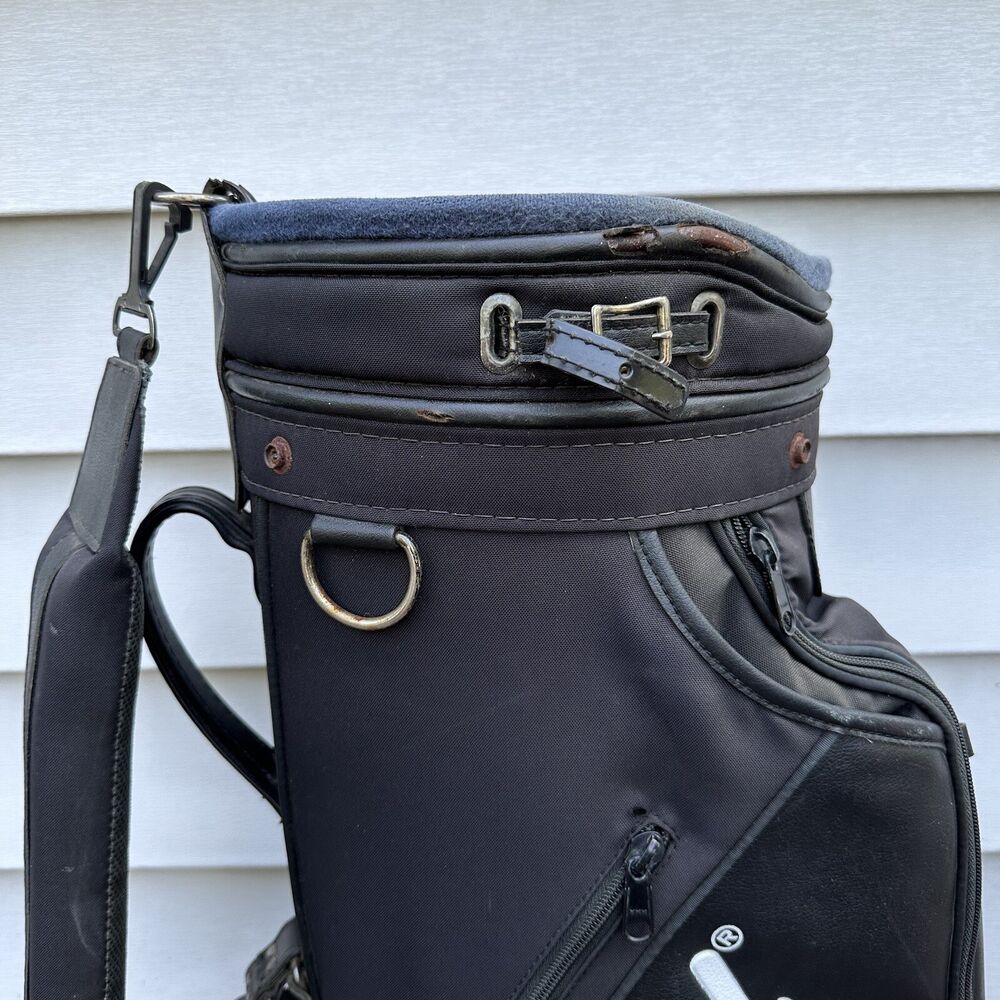 Cleveland VAS Plus Golf Cart Staff Bag Black White 6 Way Dividers ...