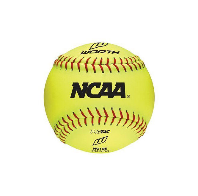 Bundle: New Worth NCAA 12 count 12" training/practice softballs ...
