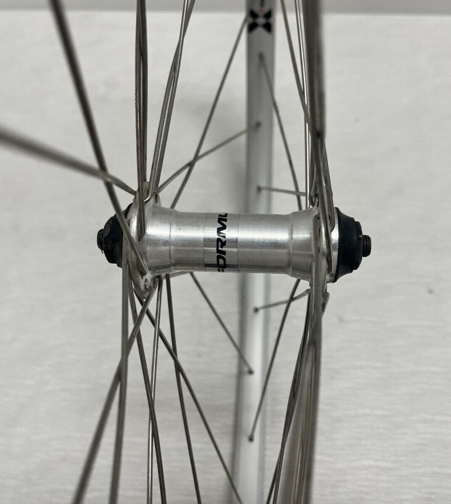 X-Rims 202 8-Speed 32-Spoke Silver Aluminum 700C Wheelset Formula Hubs ...