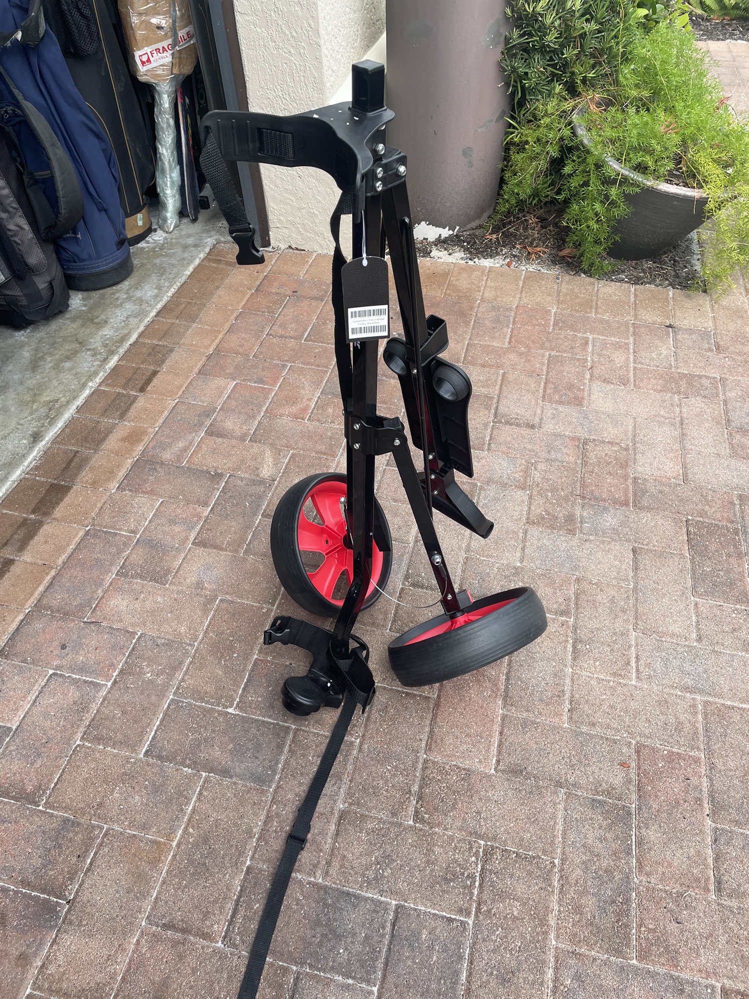 Caddymatic Golf Push Cart 2 Wheeler New With | SidelineSwap