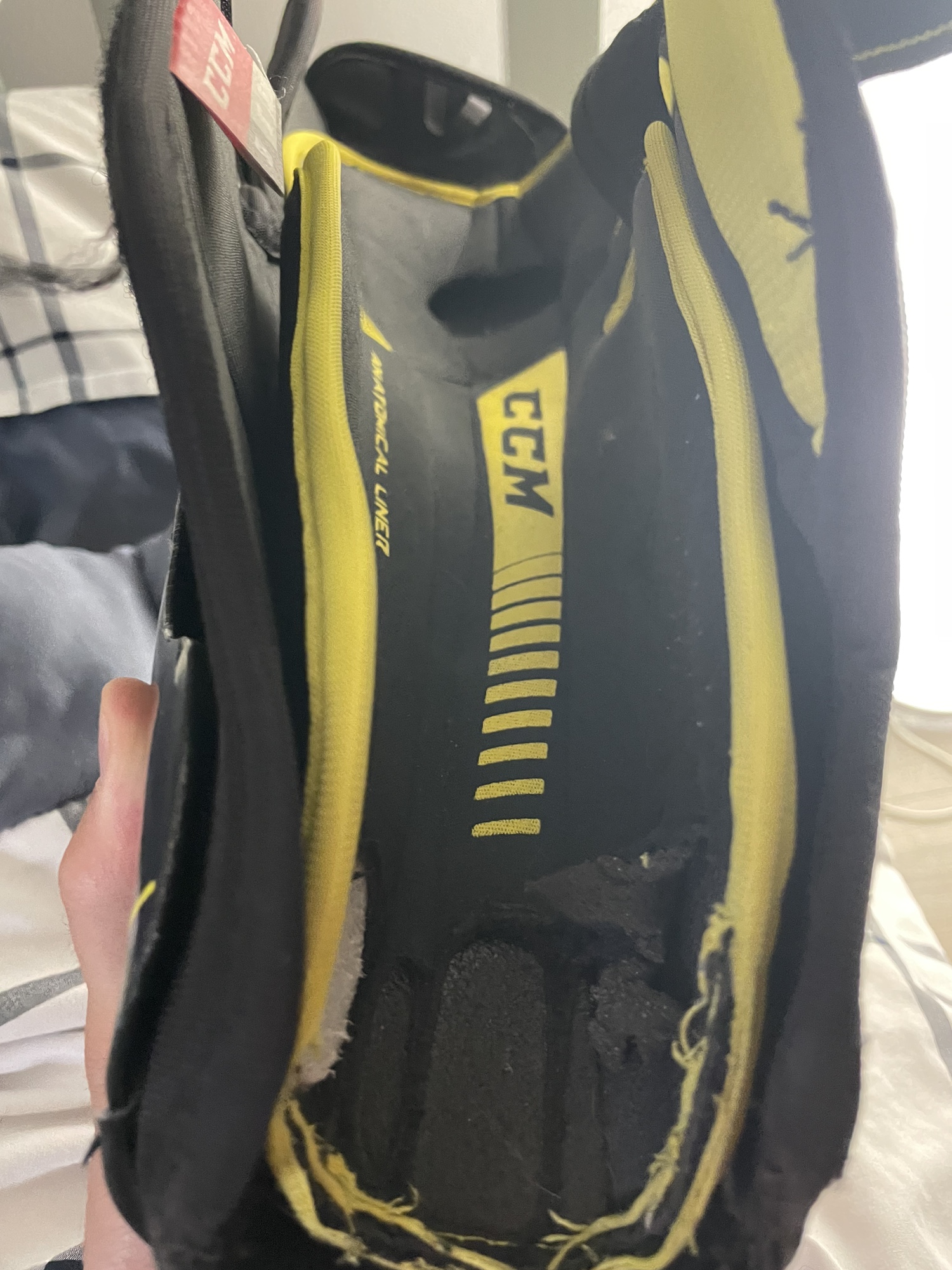 Used CCM Pro Stock Vector Shin Pads | SidelineSwap