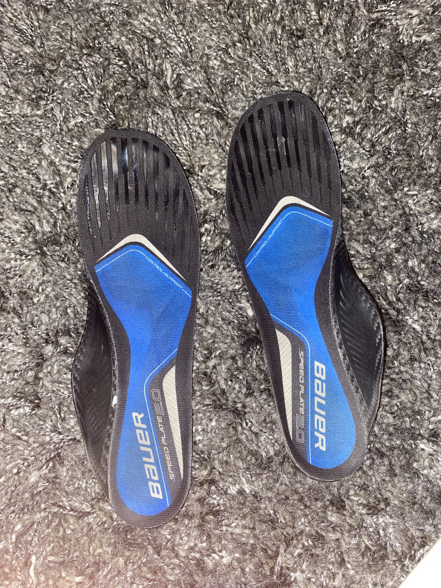 Used Bauer Size 4.5 Supreme 2S Hockey Skates w/ Bauer Speed Plate 2.0 ...