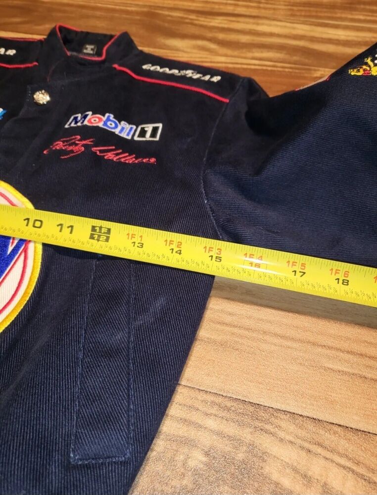 NEW Vintage Rare Youth Rusty Wallace Nascar Racing JH Design Jacket Kid ...