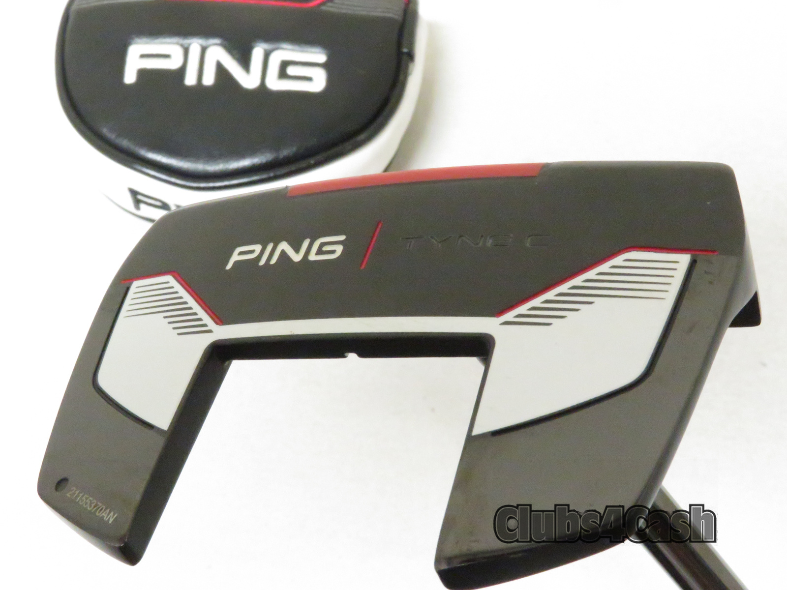 PING 2021 Tyne C Putter Mallet Black Dot 34" +Cover Wrist Lock Super ...