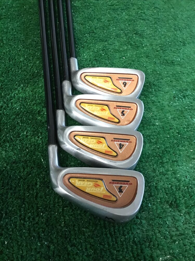 Tour Gear Oversize Irons Set 3-PW Low Torque Regular Graphite Shafts ...