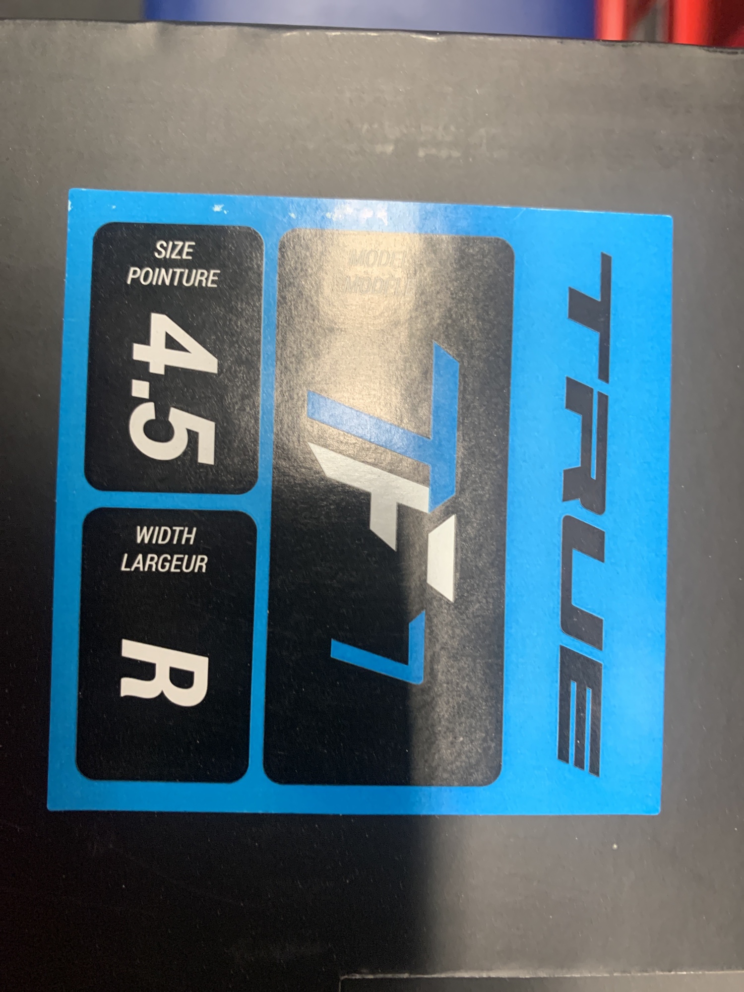 New True Regular Width Size 4.5 TF7 Hockey Skates | SidelineSwap