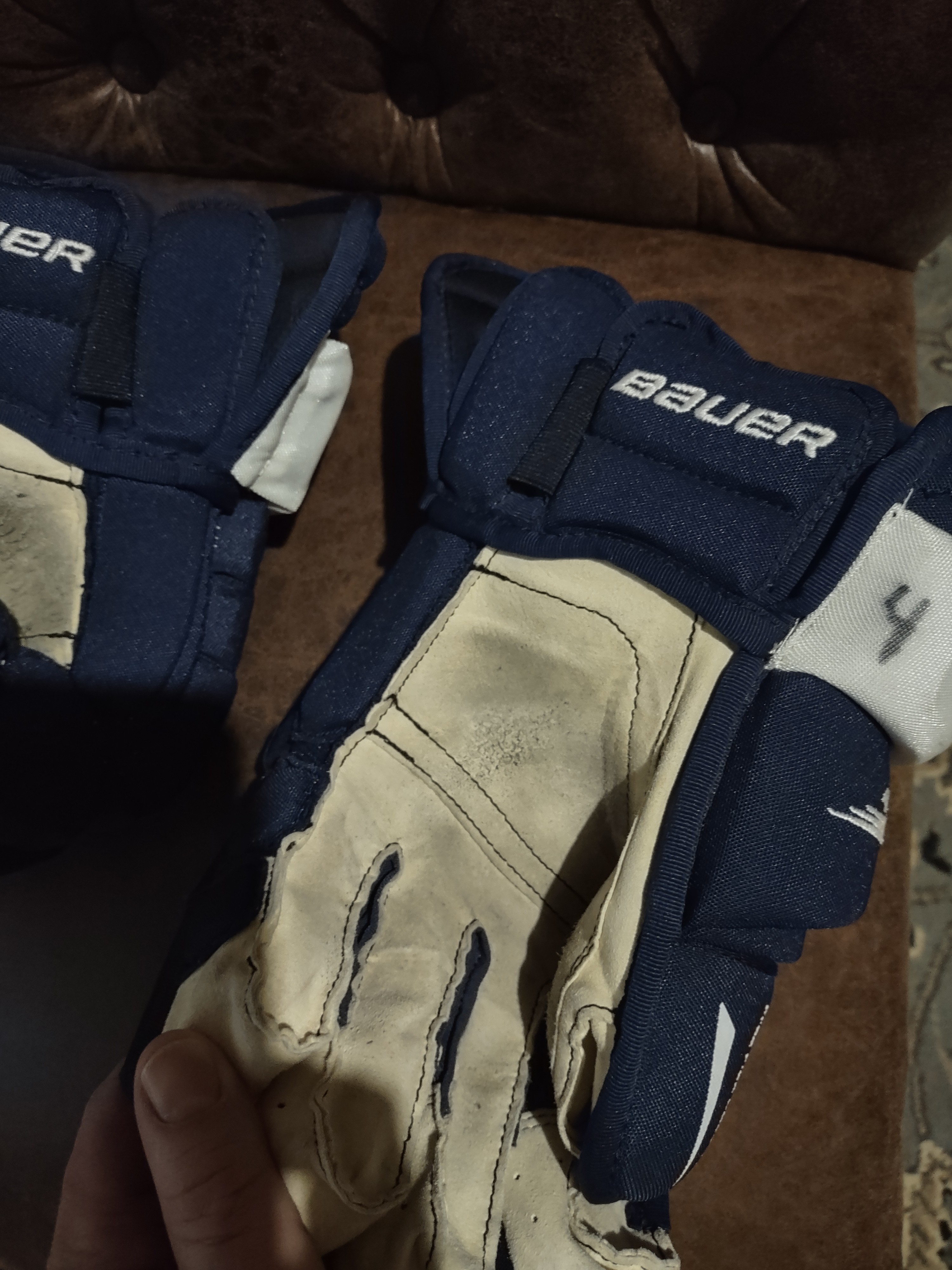 Penn State Pro Stock Bauer 4-Roll Gloves | SidelineSwap