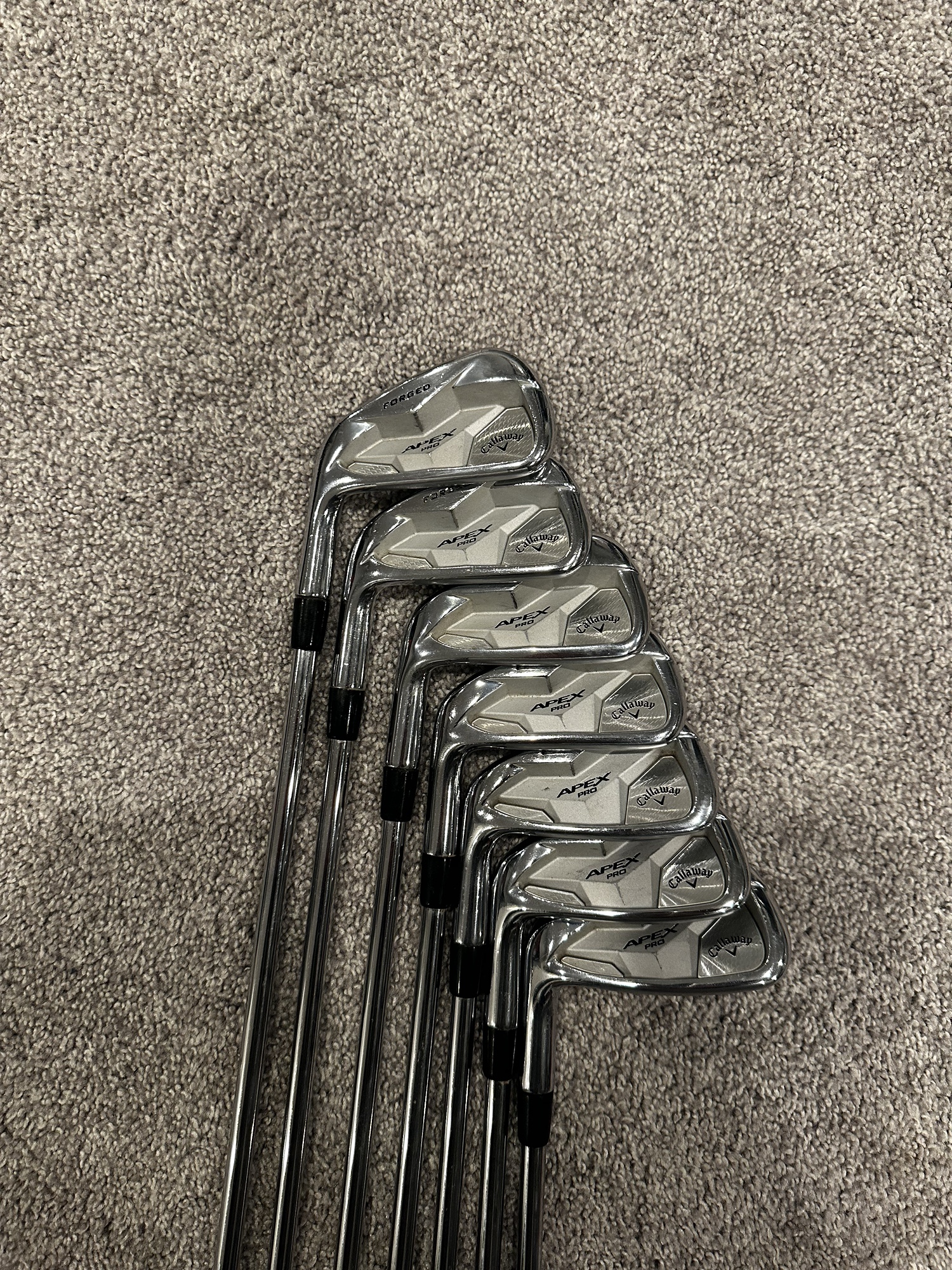 Men's Left Hand Stiff Flex Steel Shaft Apex Pro Iron Set | SidelineSwap
