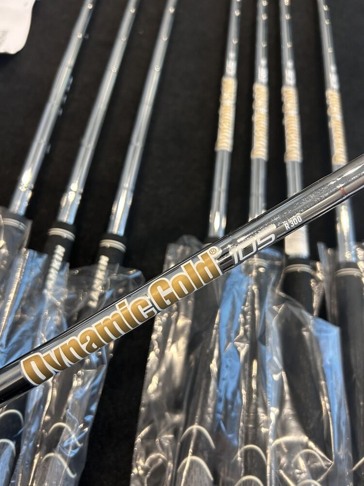 NEW DYNAMIC GOLD 105 R300 Regular Flex Steel Shaft Set (4-P,G) .355 ...
