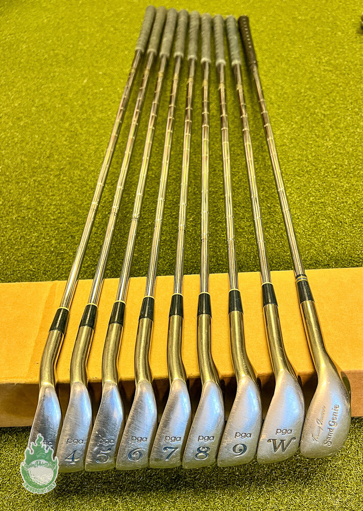 Used Right Handed PGA Butterfly Irons 3-PW/SW Ladies Flex Steel Golf ...