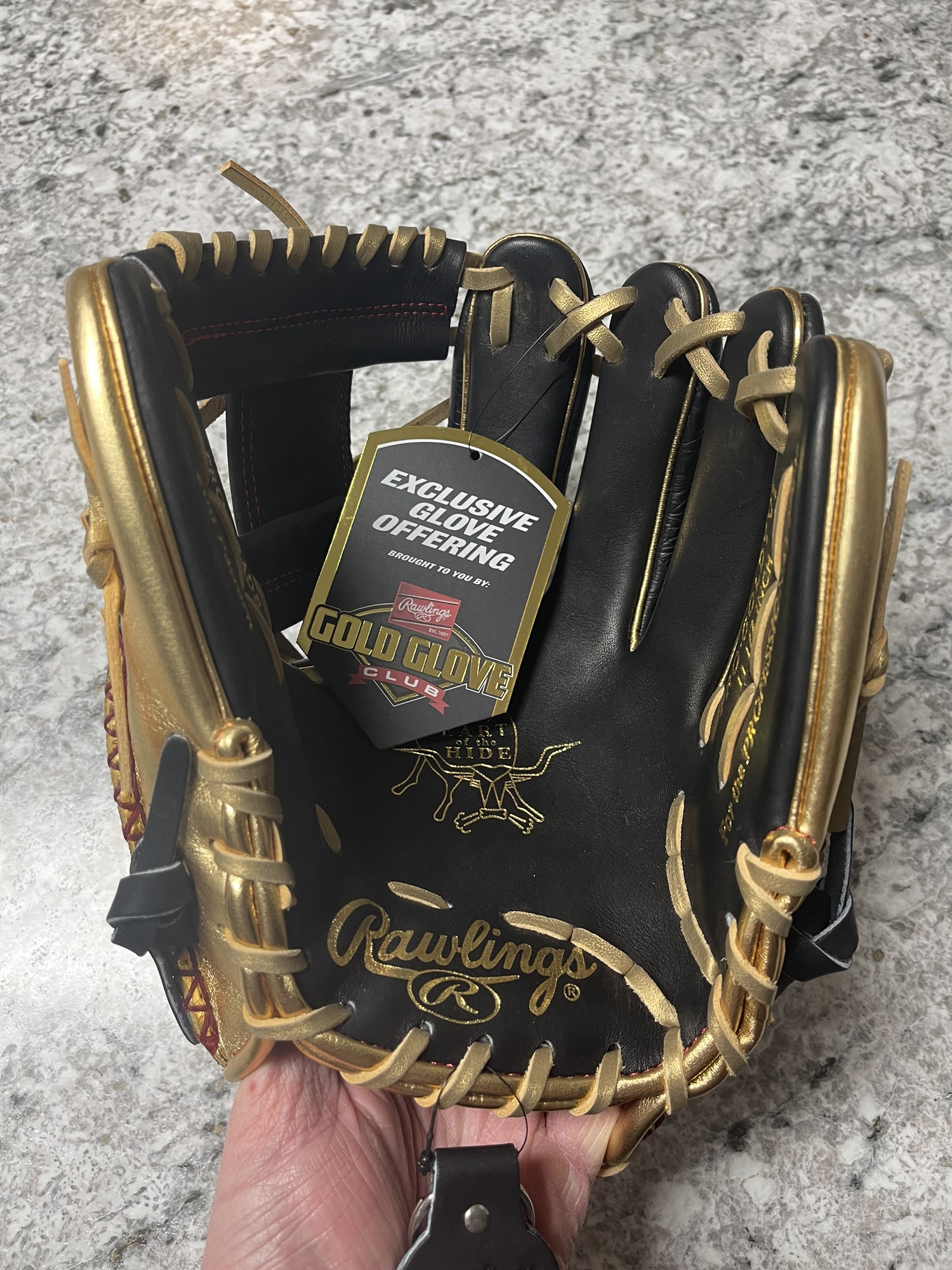 Rawlings Heart of the Hide June 2022 Gold Glove Club “Goldy 6” 11.5” Infield Baseball Glove ...